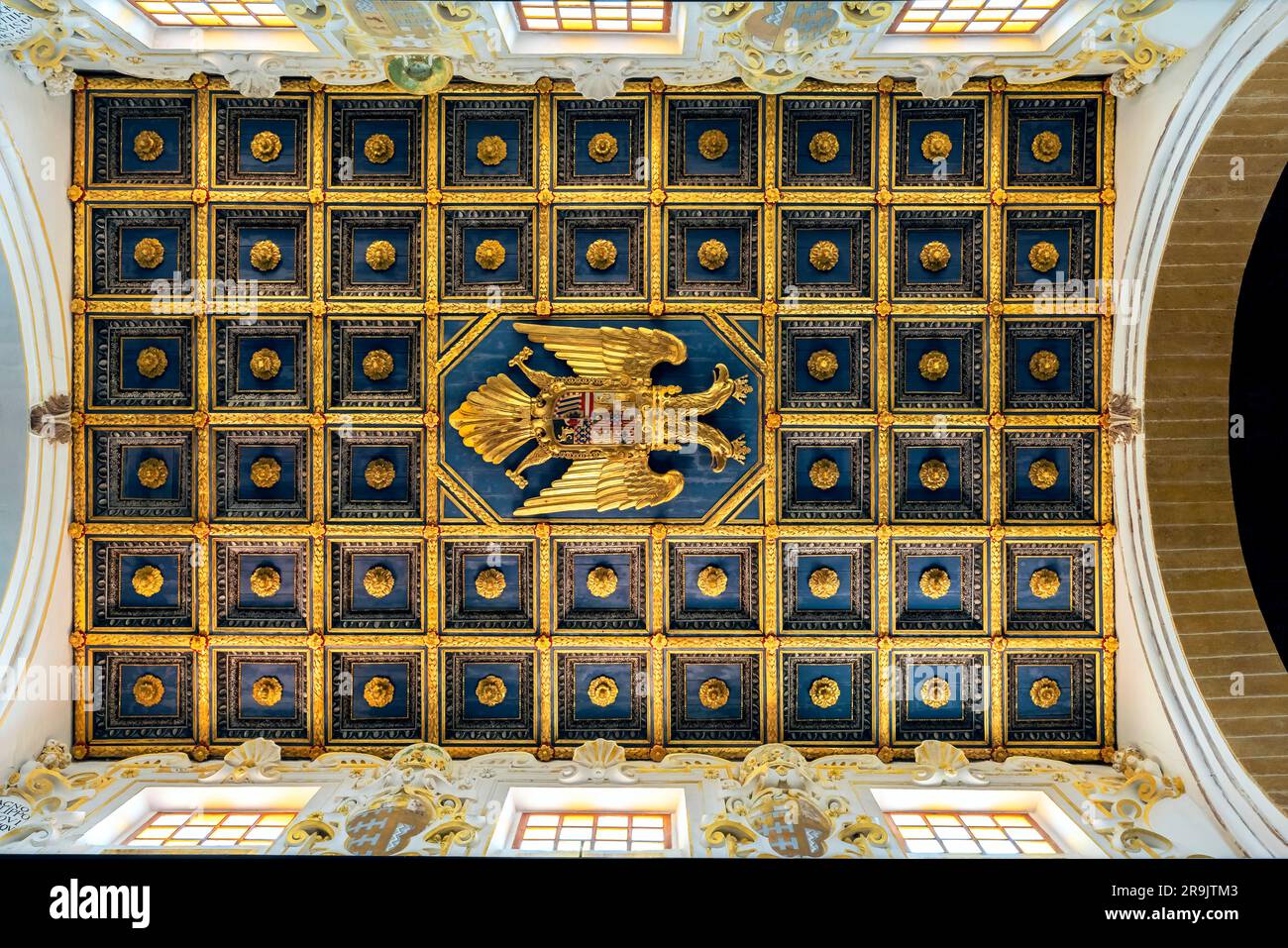 Interior of Saint Gerland Cathedral, Agrigento, Sicily, Italia. Duomo ...
