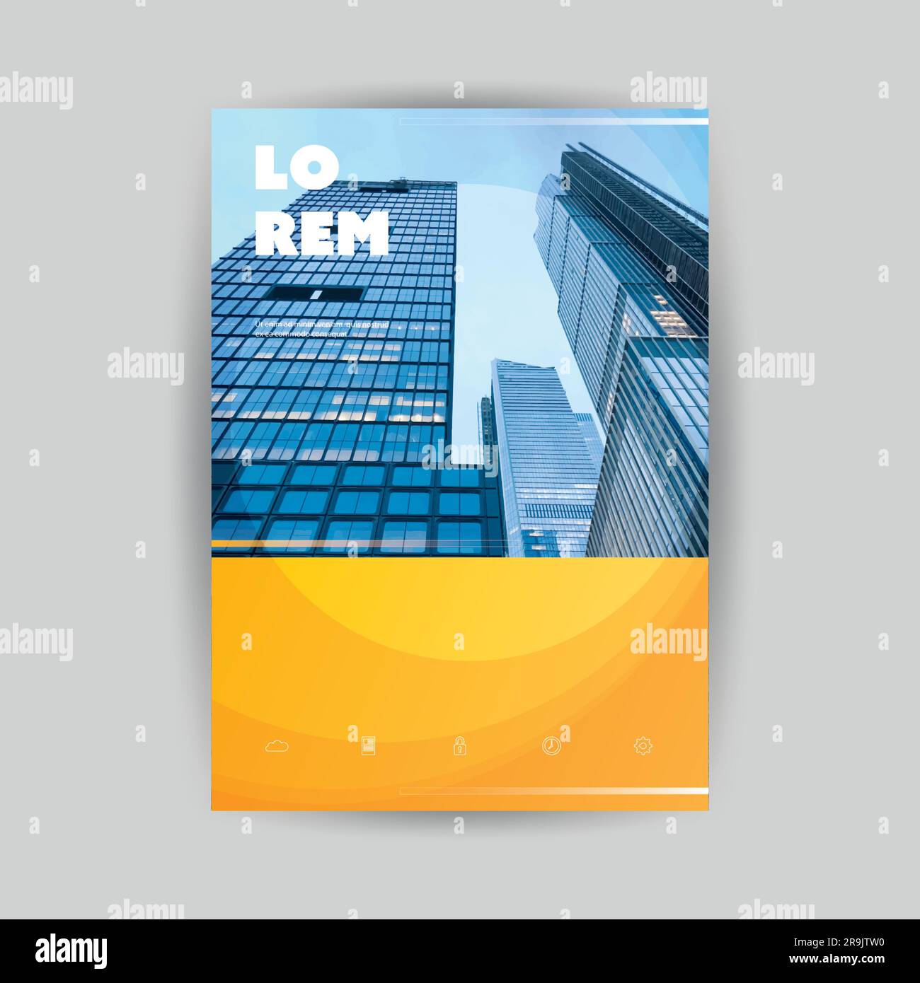 Modern Style Flyer or Cover Design for Your Business with Skyscraper ...