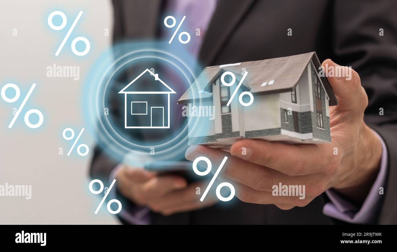Circular futuristic interface of smart home automation assistant on a ...