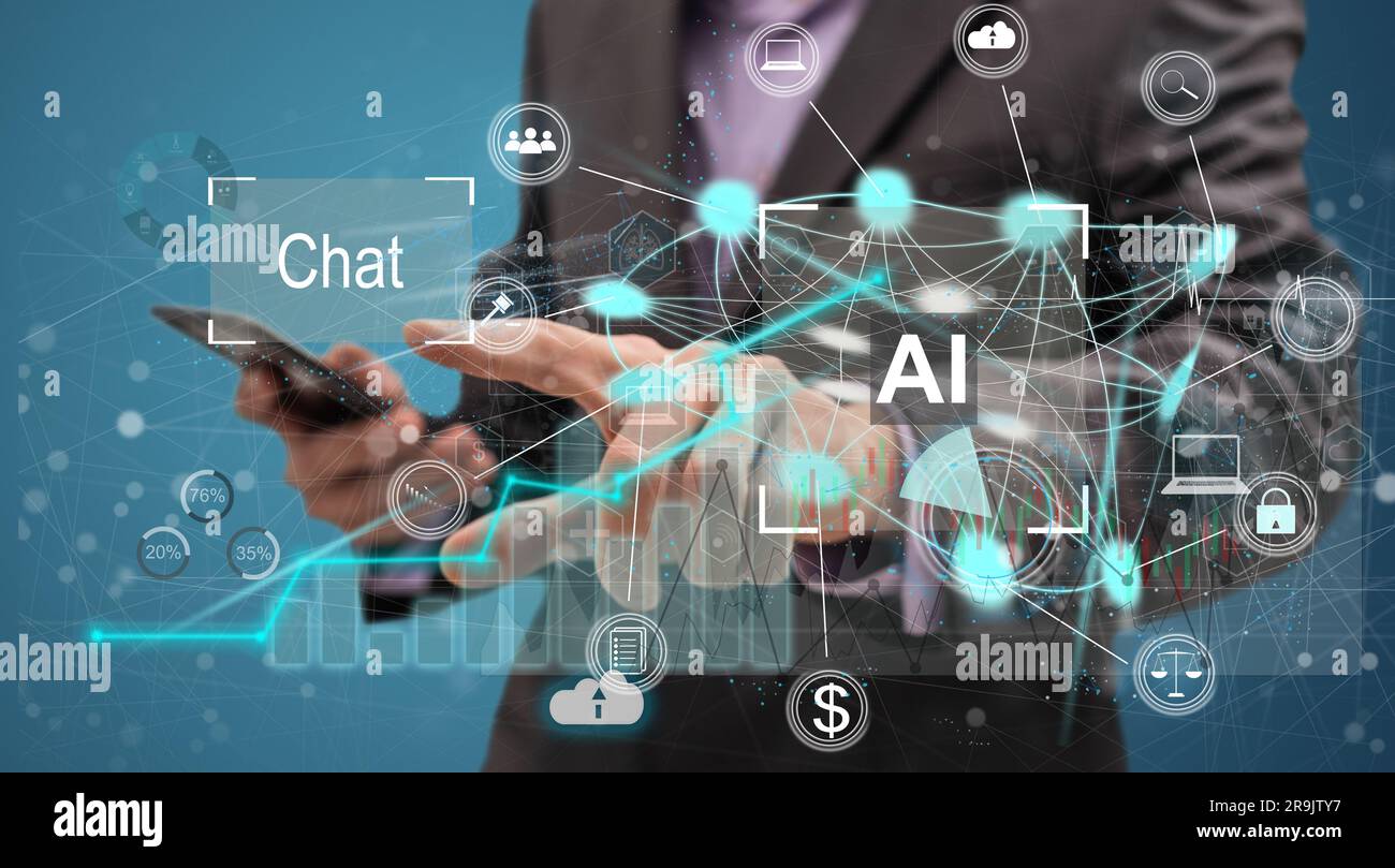 Digital chatbot, chat, robot application, conversation assistant, AI ...