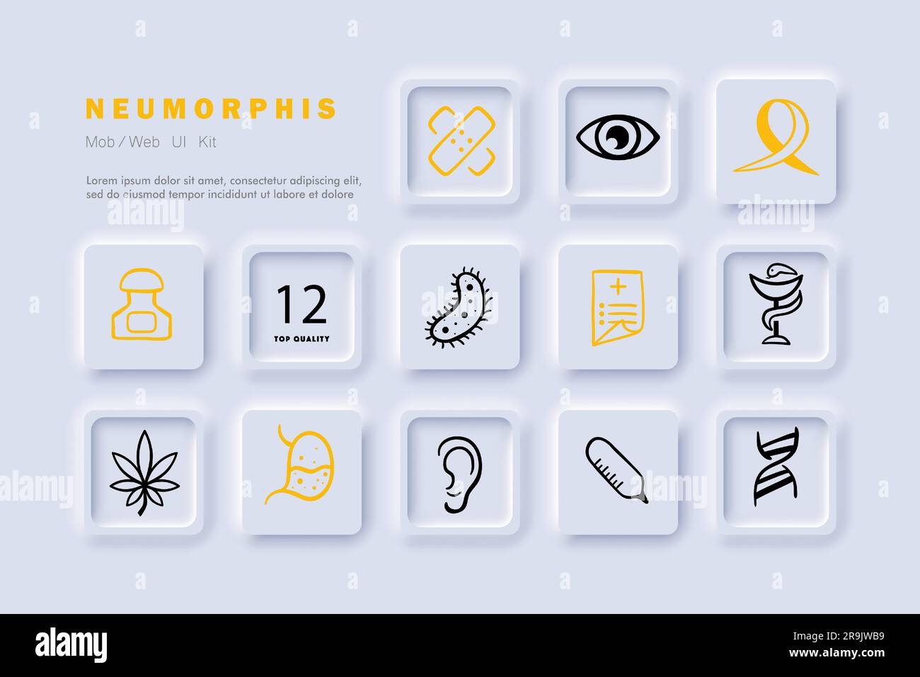 Assisting People with Icon. Support, care, treatment, medication ...