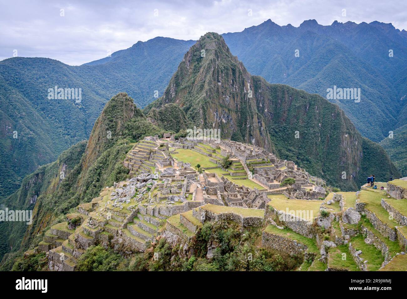 The path to Machu Picchu, the high mountain capital of the Inca tribe ...