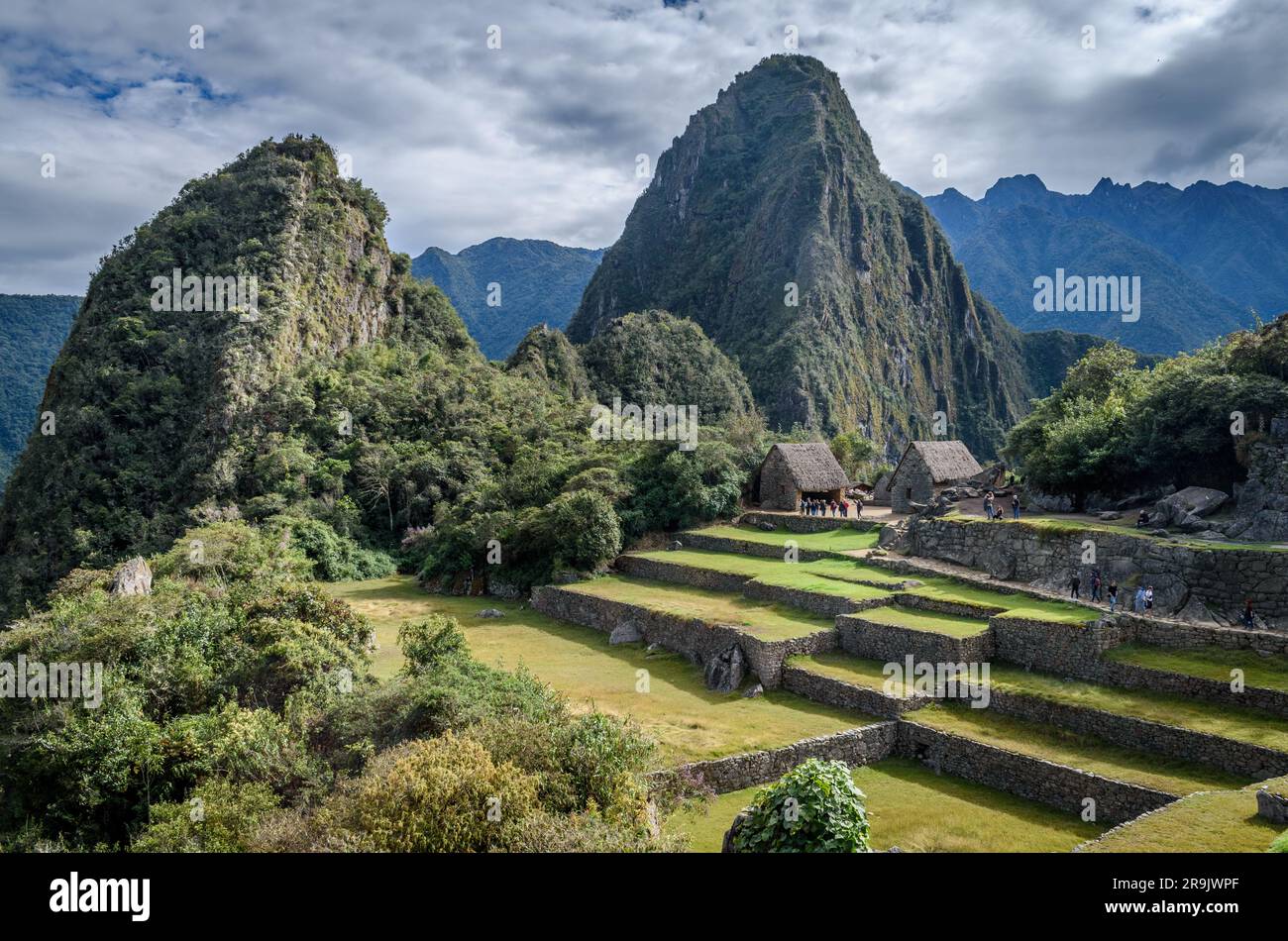 The path to Machu Picchu, the high mountain capital of the Inca tribe ...