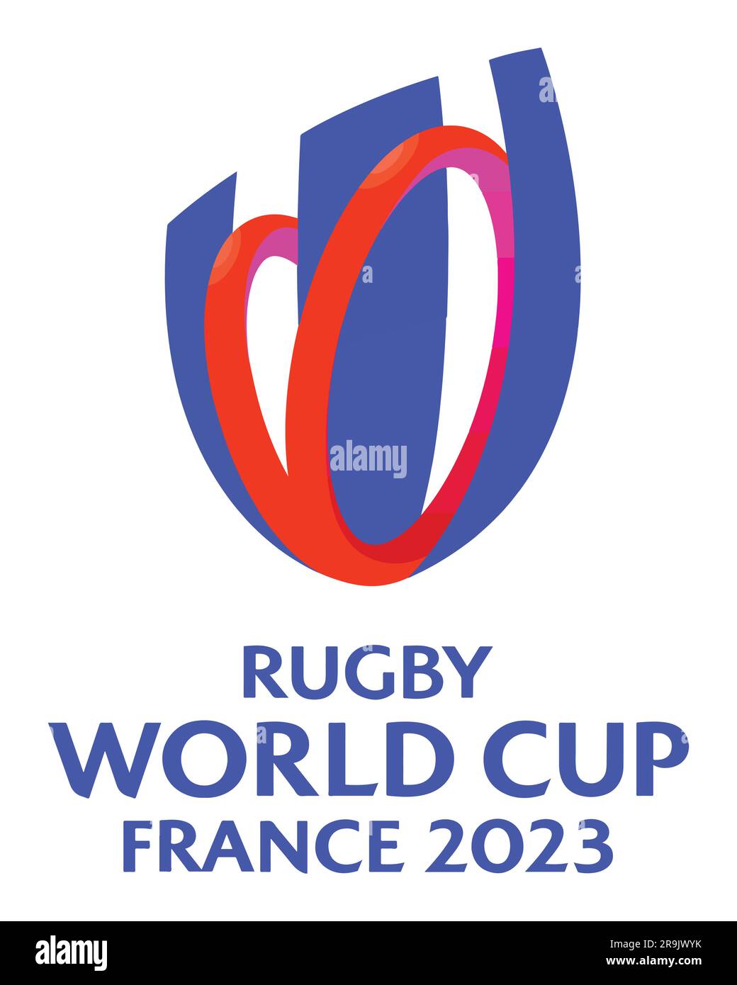 Colorful Logo Rugby World Cup 2023 in France and White Background ...