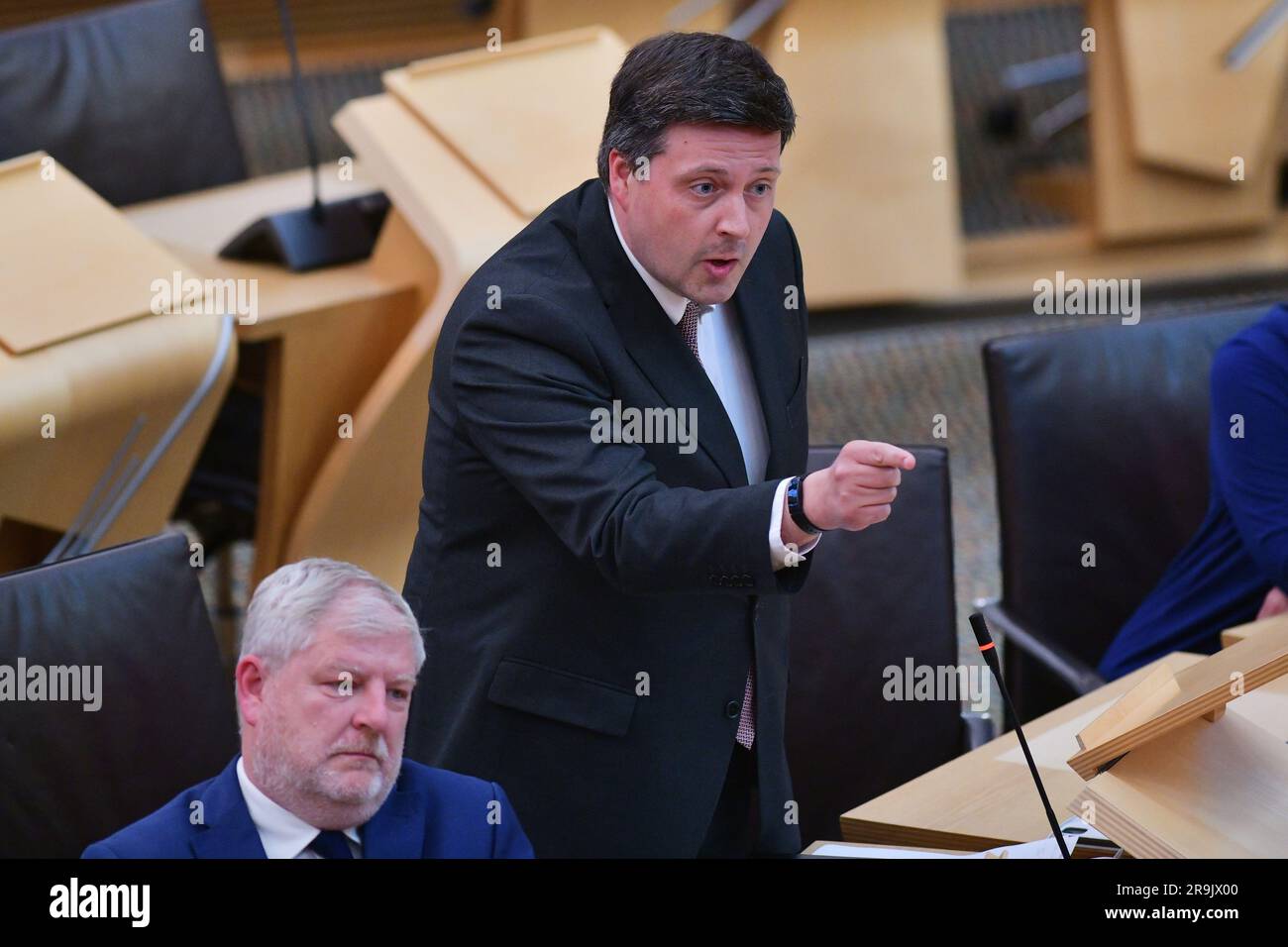 Edinburgh Scotland, UK 27 June 2023. Jamie Hepburn at the Scottish ...