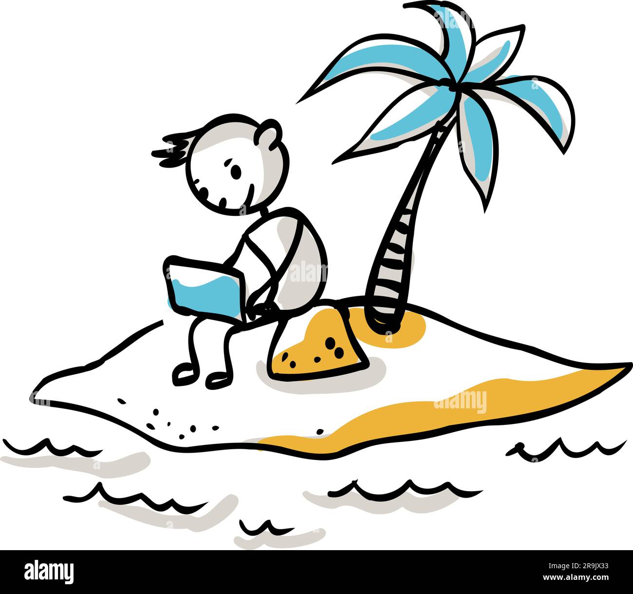 Stranded Island Clipart
