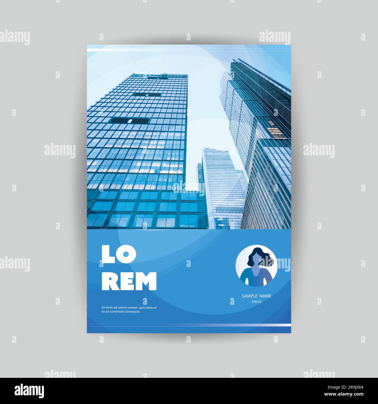 Modern Style Flyer or Cover Design for Your Business with Skyscraper ...