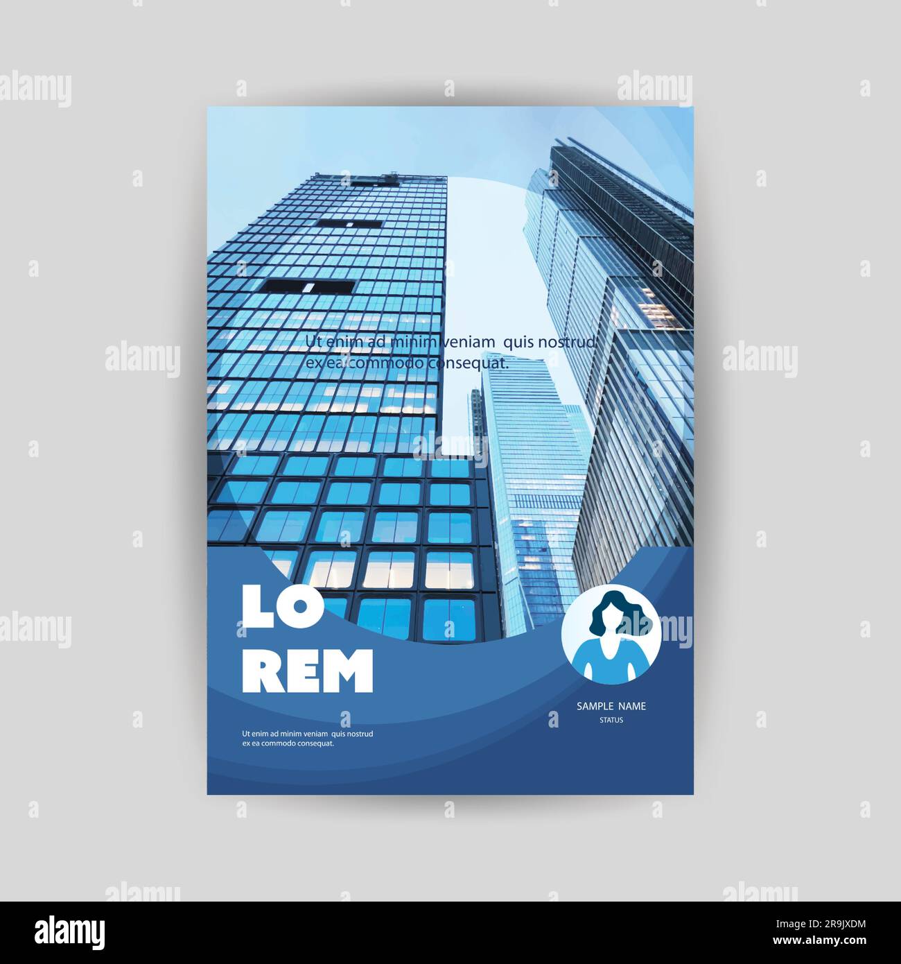 Modern Style Flyer or Cover Design for Your Business with Skyscraper ...