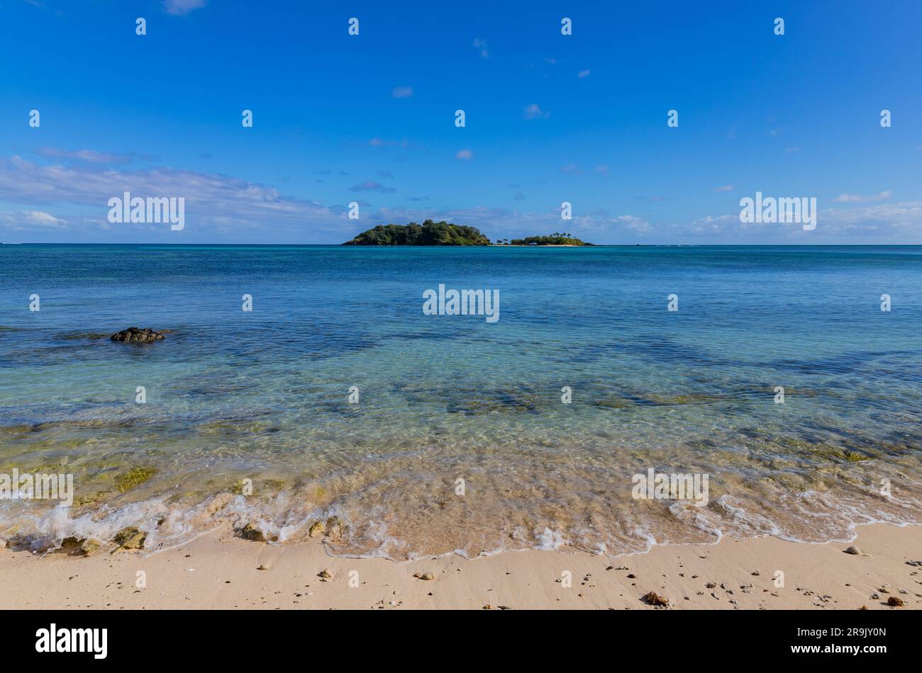 Small island near Nacula, Fiji, South Pacific Stock Photo - Alamy