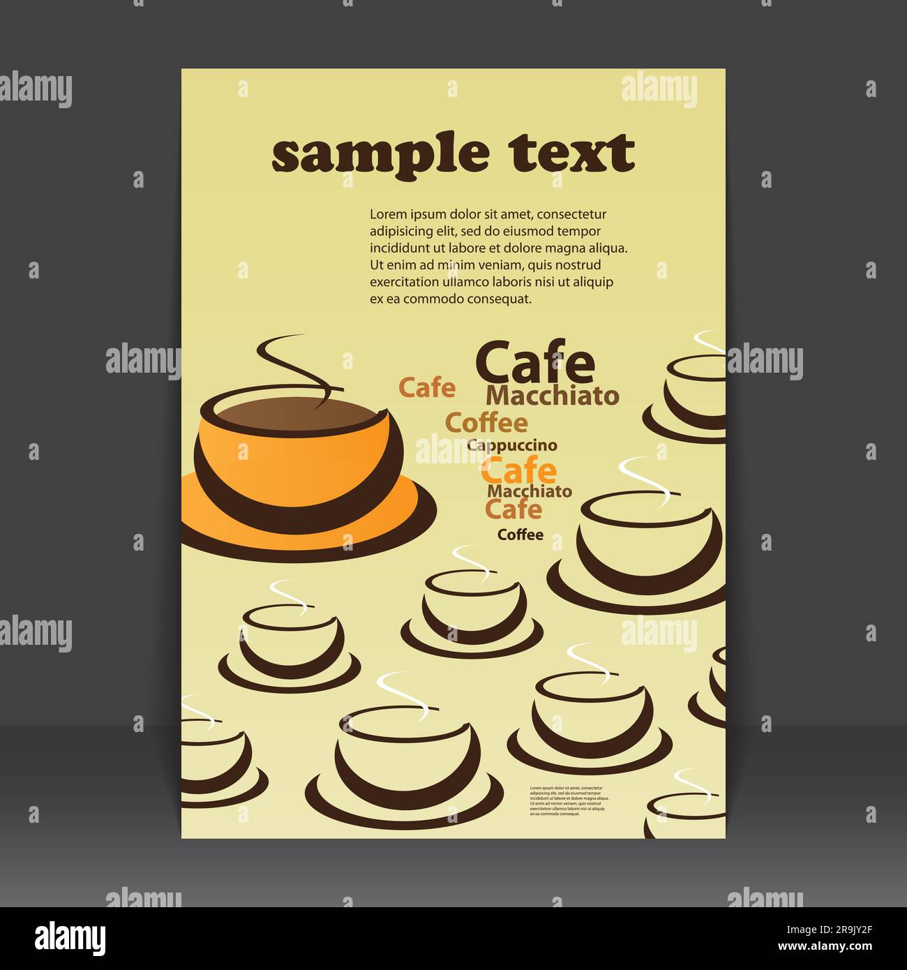 Stylish coffee presentation Stock Vector Images - Alamy