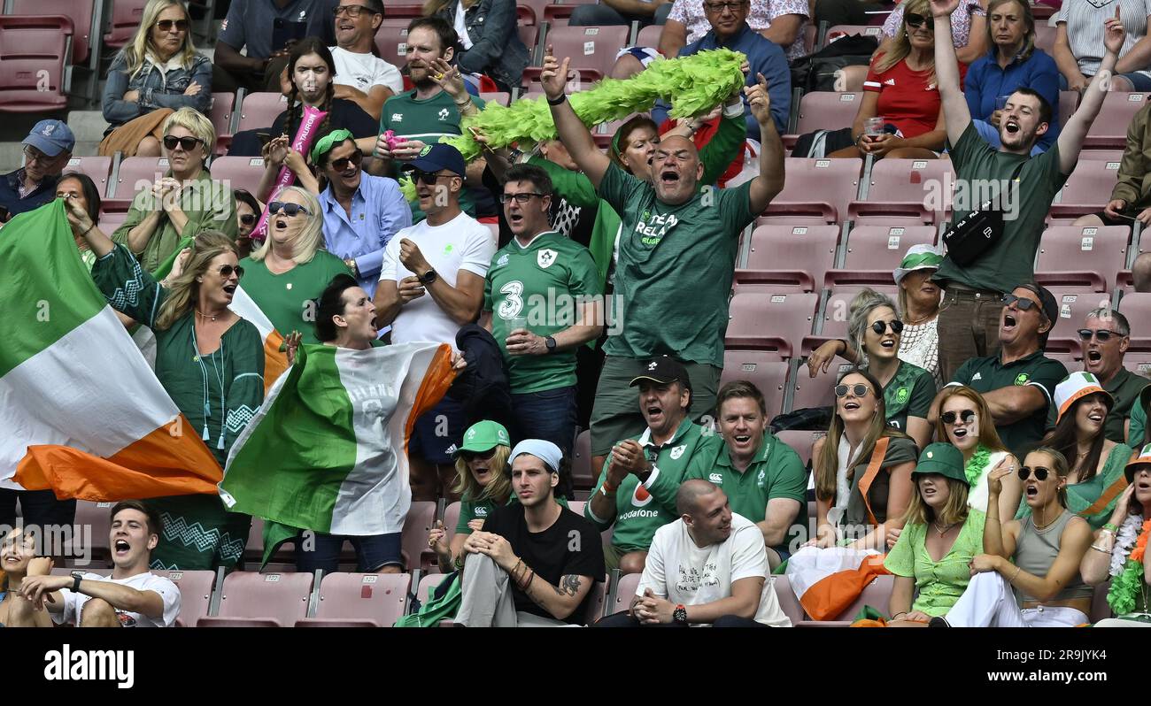Irish fans 2023 rugby hi-res stock photography and images - Alamy
