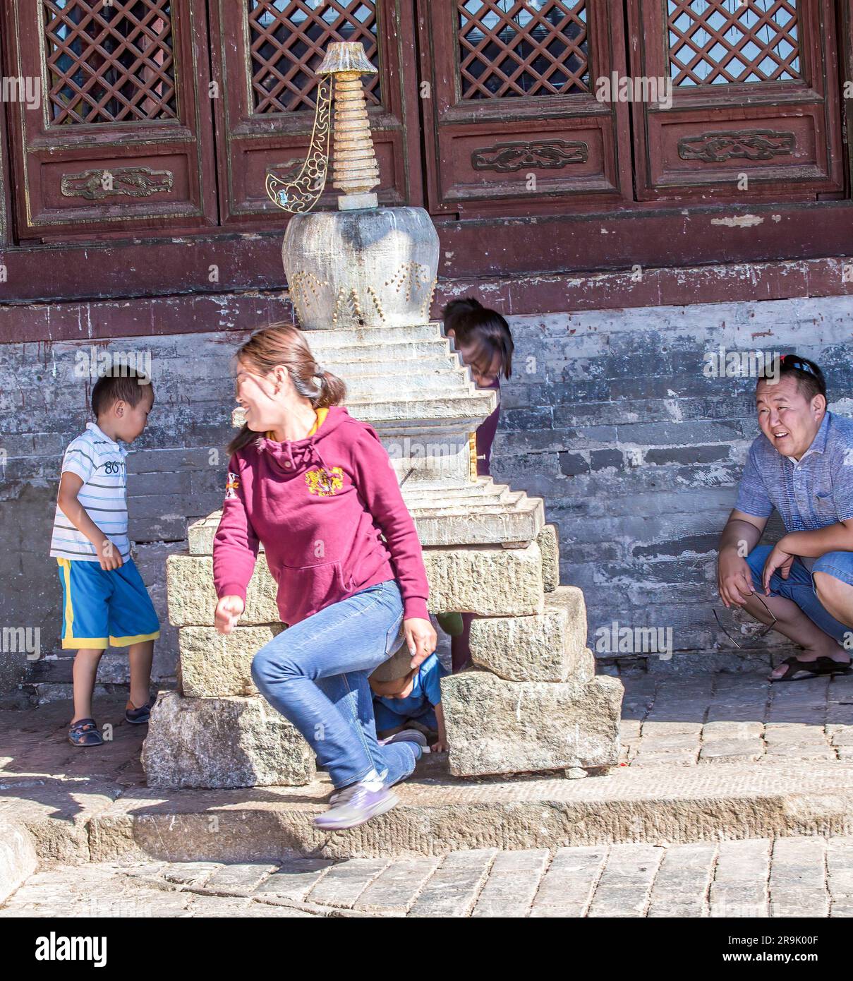 Amarbayasgalant monastery (going under brings good luck Stock Photo - Alamy