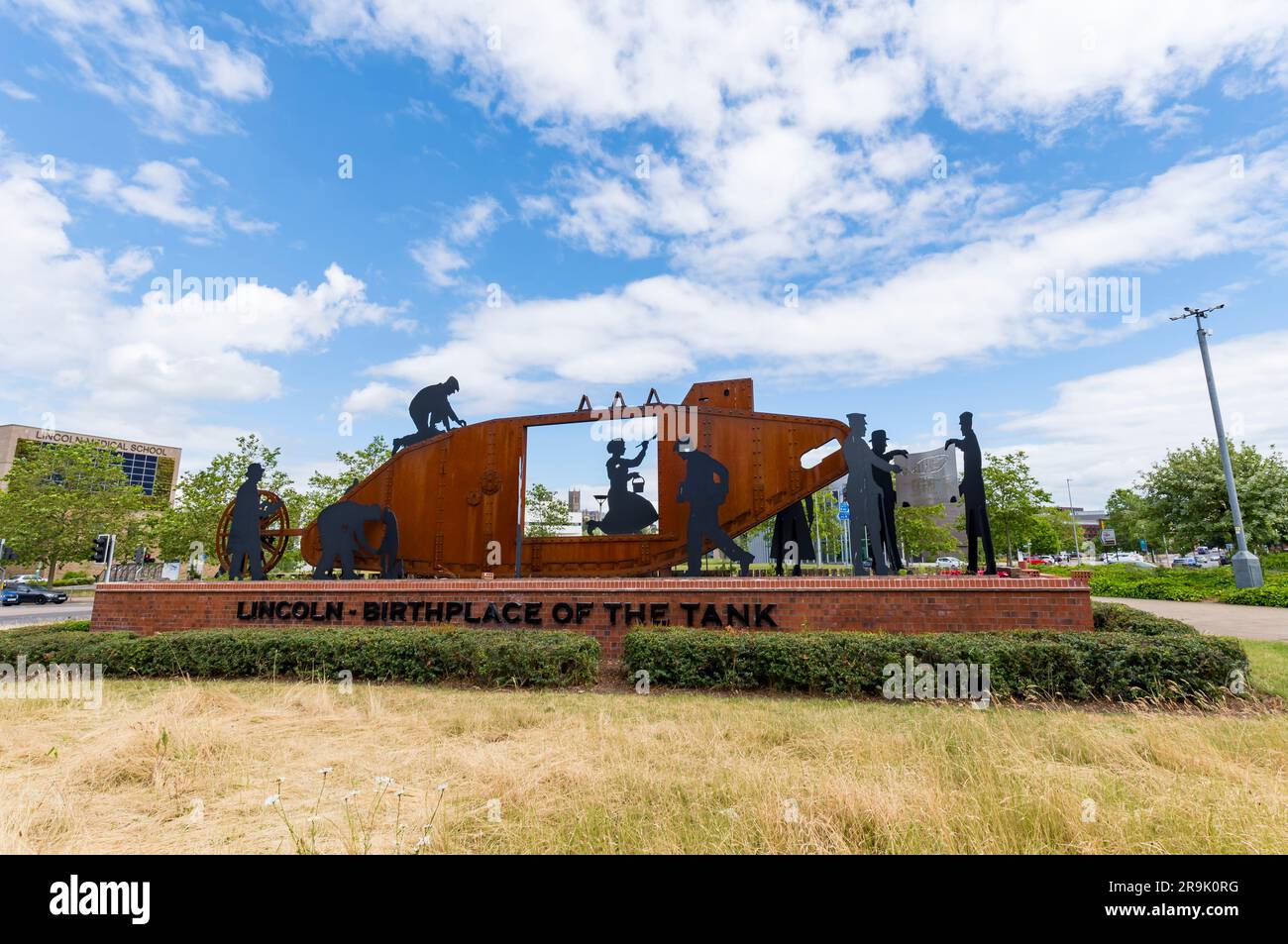 Lincoln Birthplace of the Tank Memorial, Lincoln, Lincolnshire, England ...