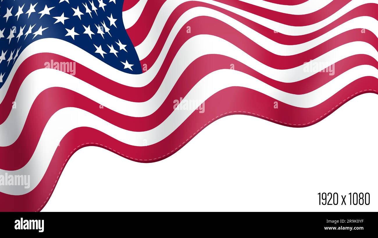 American country flag realistic independence day background. USA ...