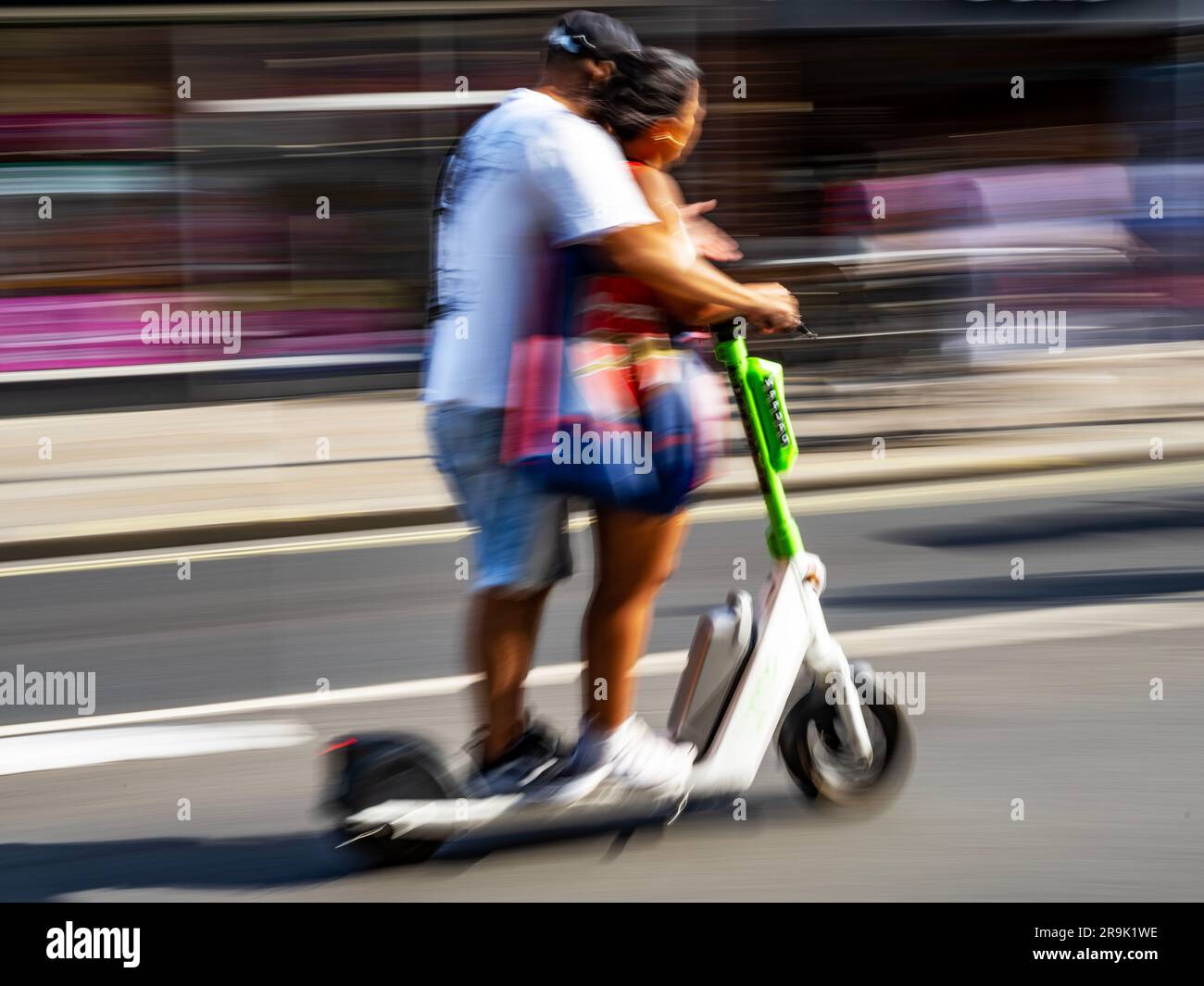 Fast moving scooter hi-res stock photography and images - Alamy
