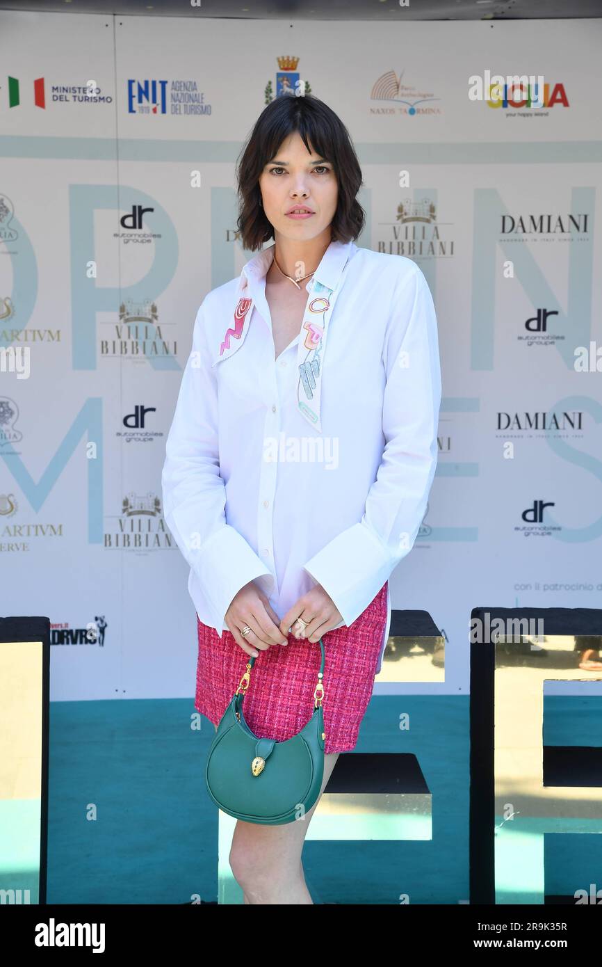 Taormina, Italy. 27th June, 2023. Taormina : 69th Taormina Film Festival . Photo call. Pictured ...