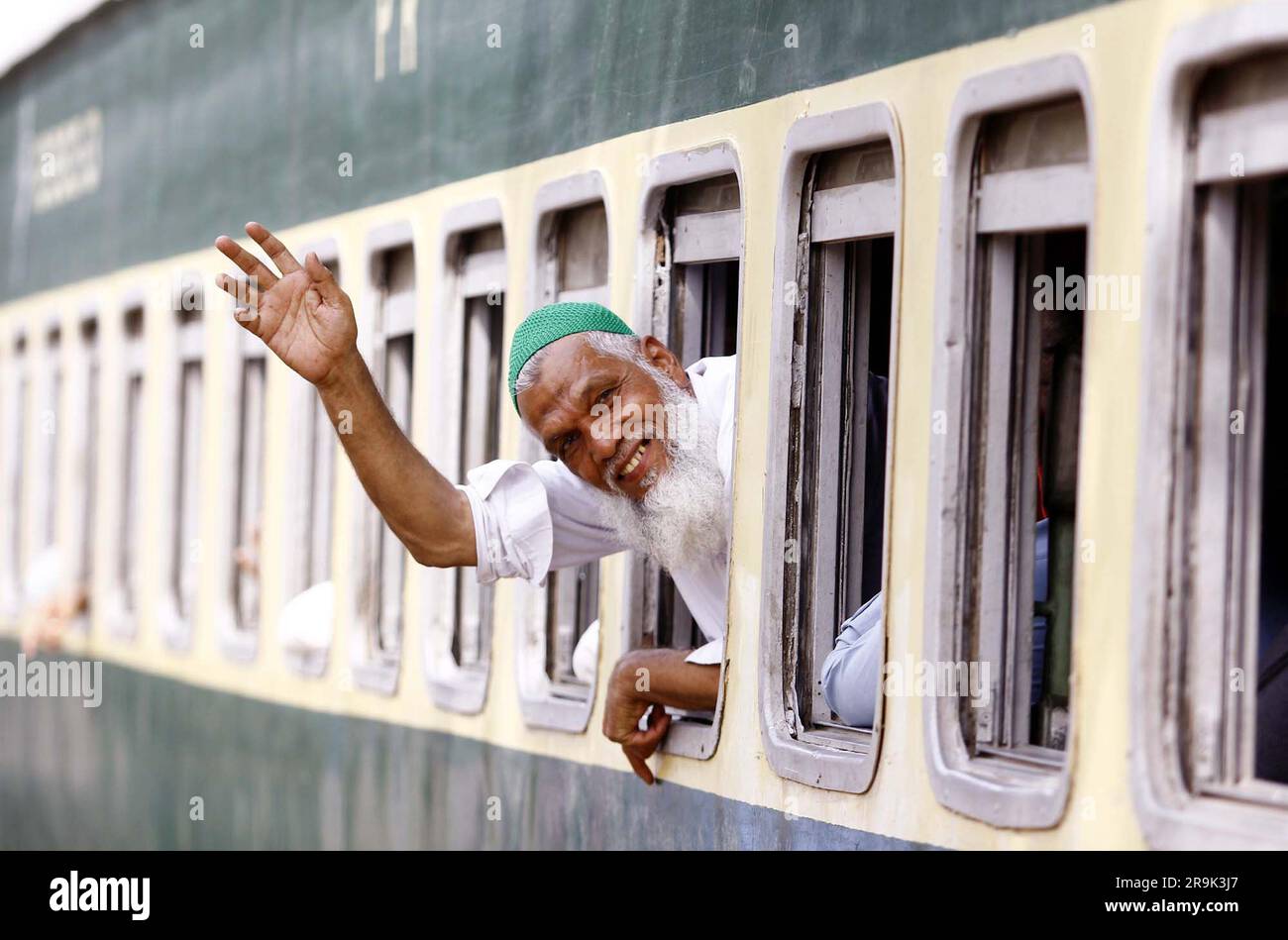 Karachi, Pakistan, June 27, 2023. A large numbers of people gather for ...