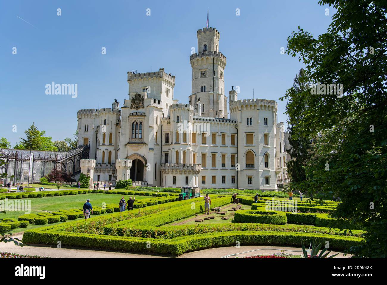Hluboka Castle in Hluboka nad Vltavou, Czech Republic Stock Photo - Alamy