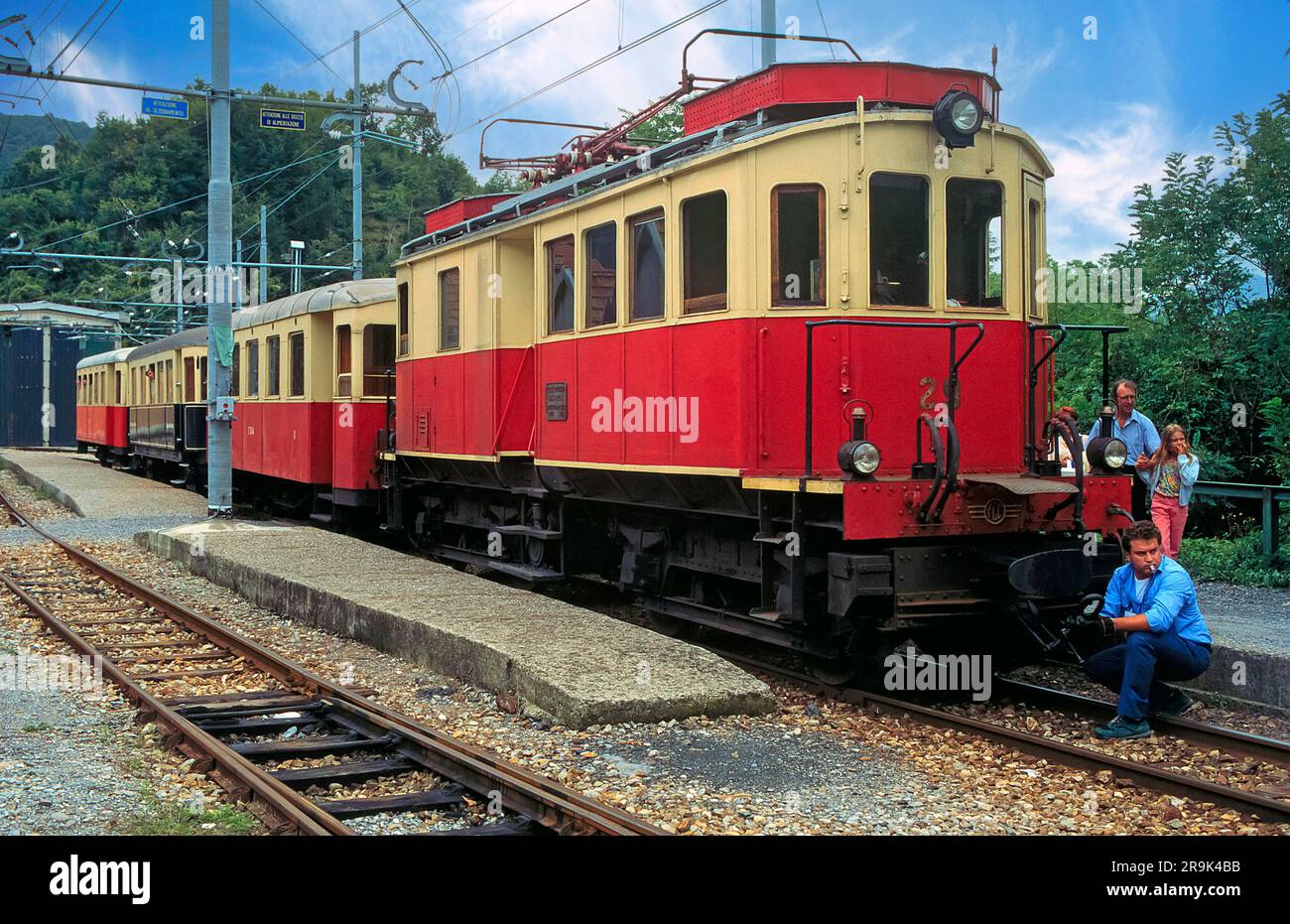 Italy Liguria Historic train Genova - Casella Stock Photo - Alamy