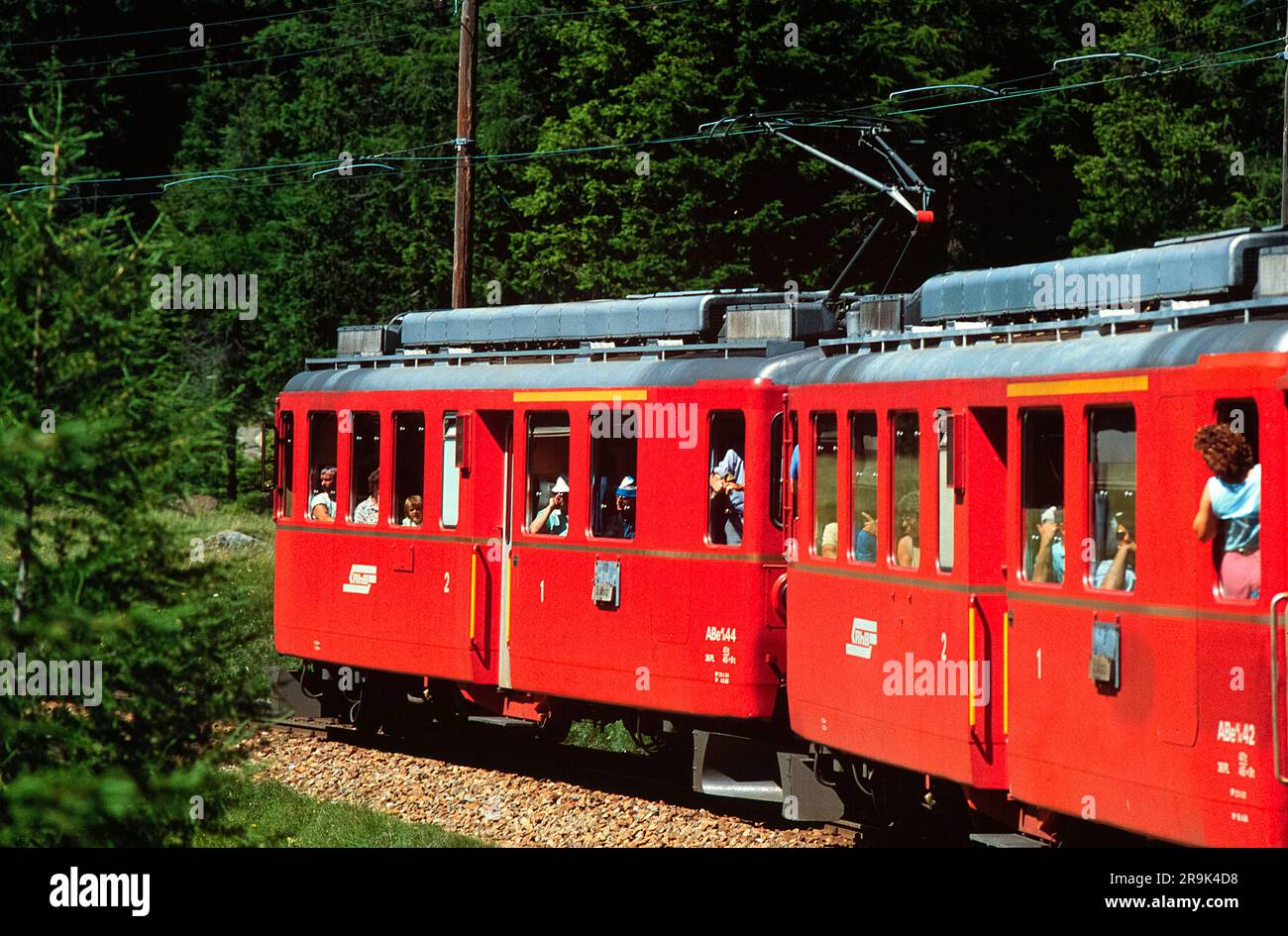 Swiss The Historic Rhaetian Railway Stock Photo - Alamy