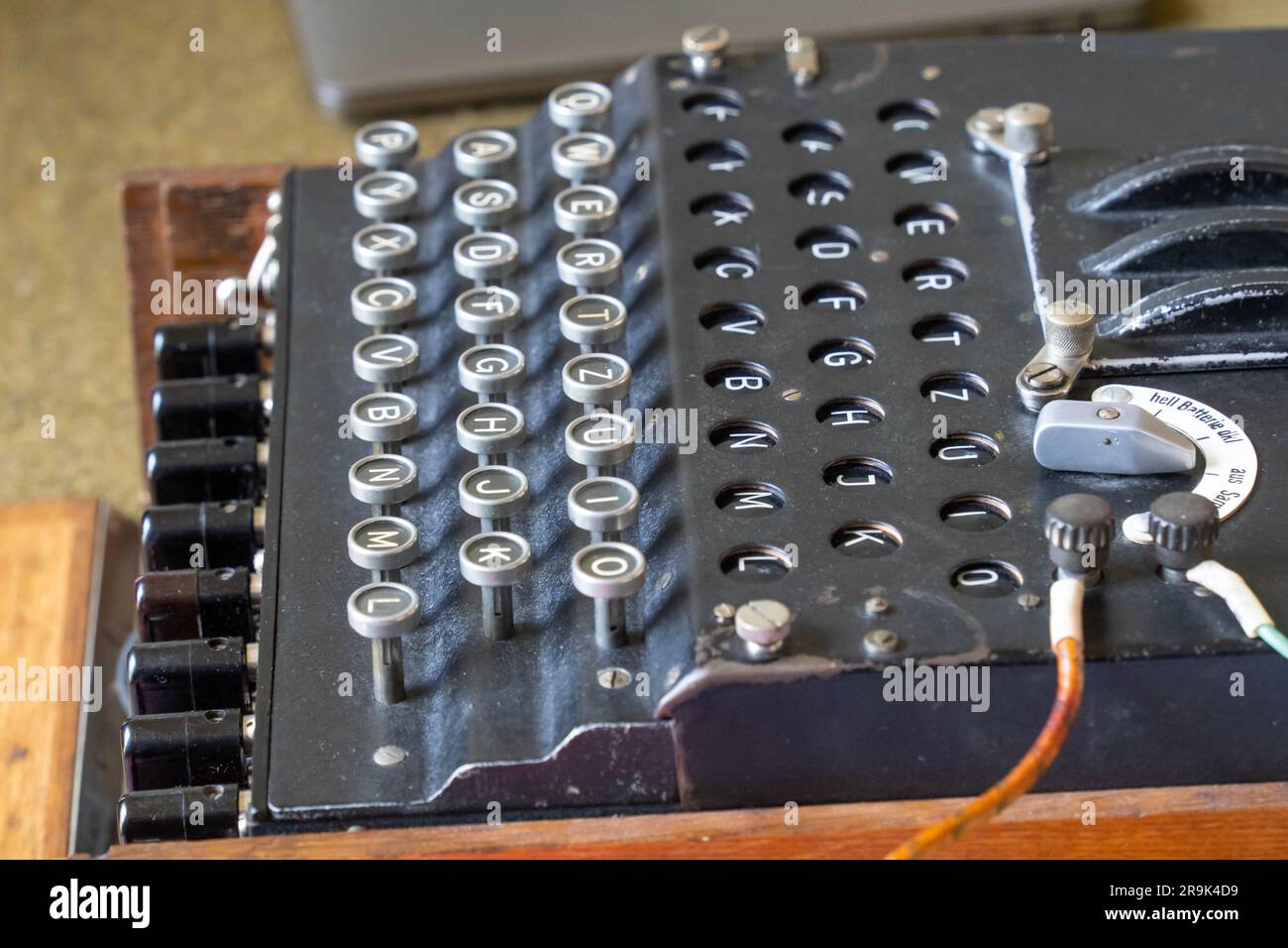 Enigma, the German cipher machine created for sending messages during ...