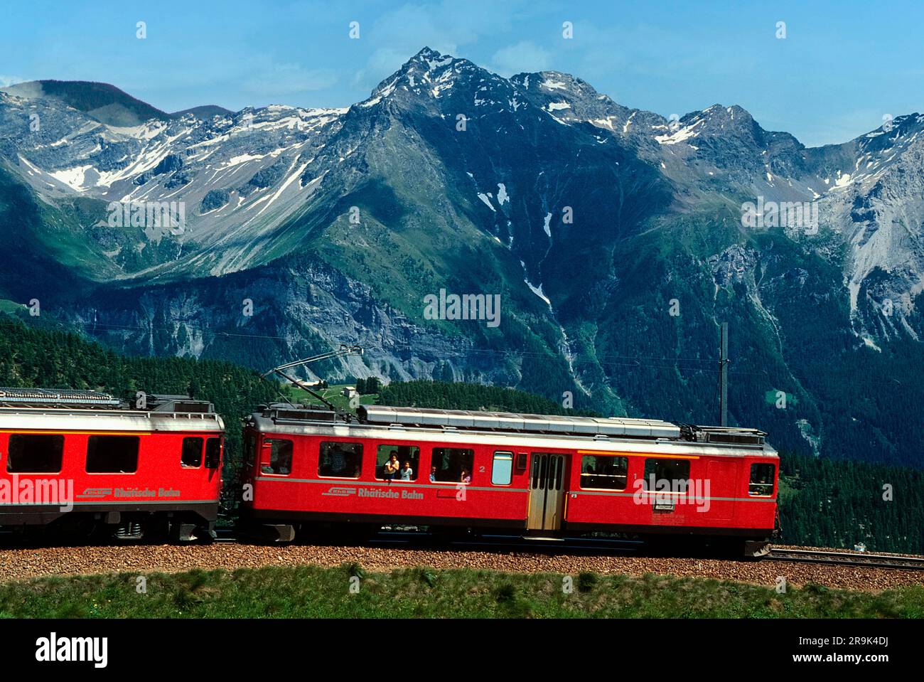 Swiss The Historic Rhaetian Railway Stock Photo - Alamy