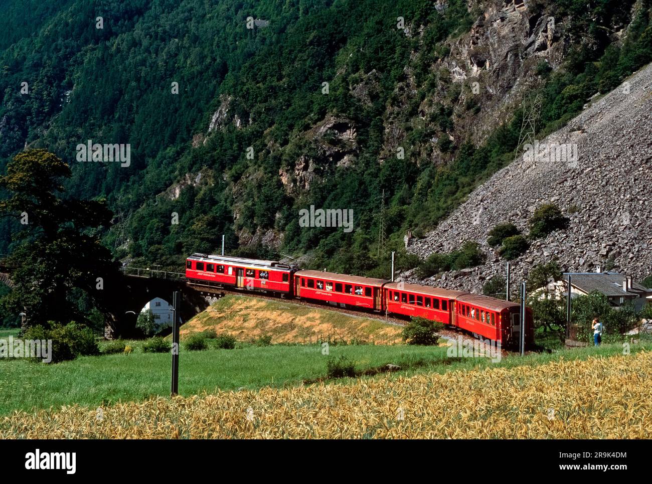 Swiss The Historic Rhaetian Railway Stock Photo - Alamy