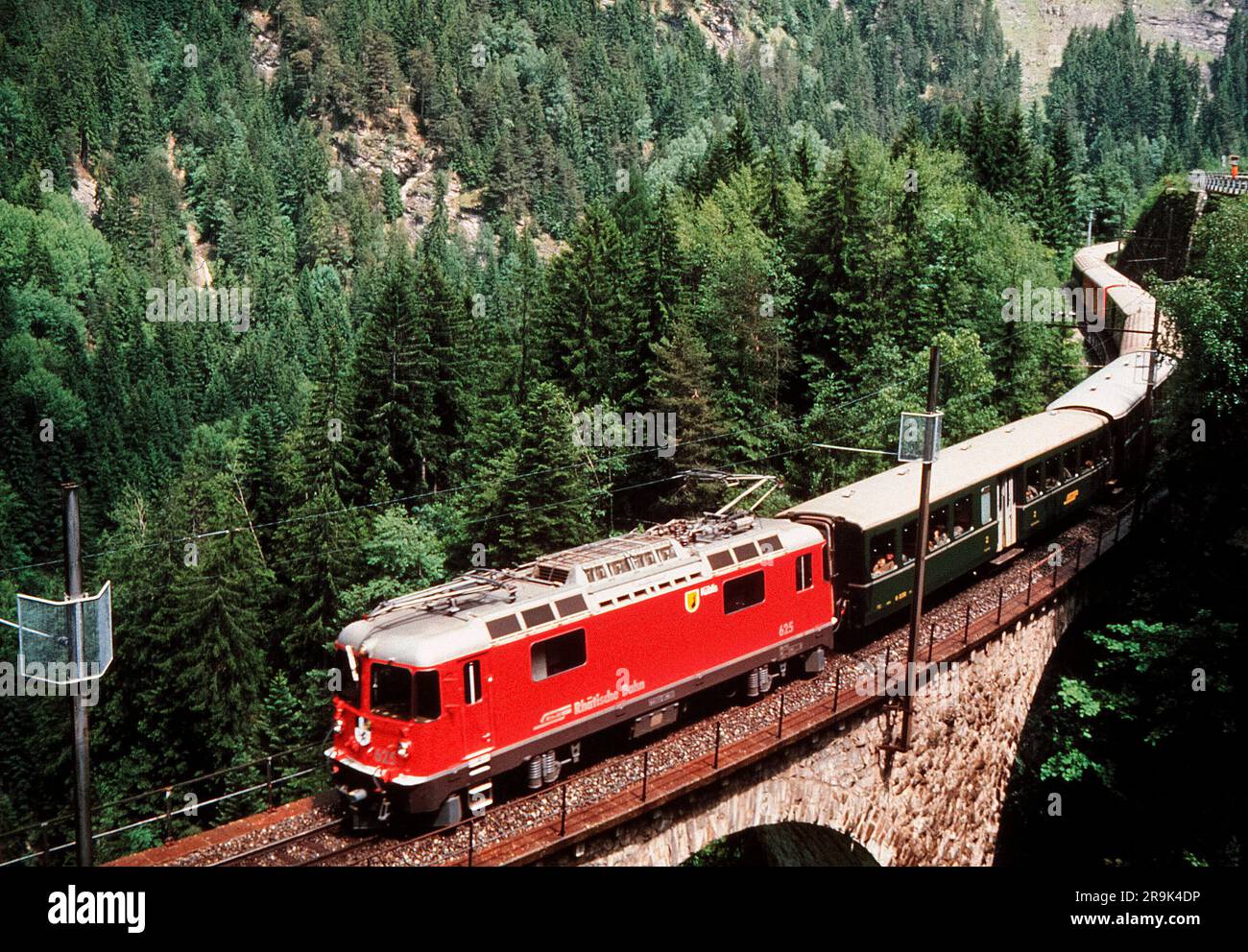 Swiss The Historic Rhaetian Railway Stock Photo - Alamy