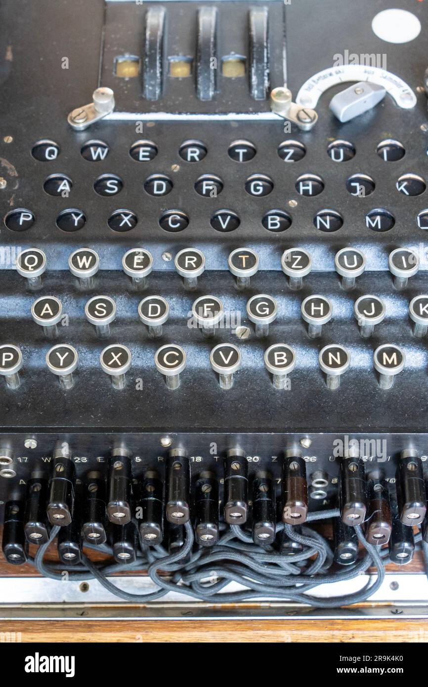 Enigma, the German cipher machine created for sending messages during ...