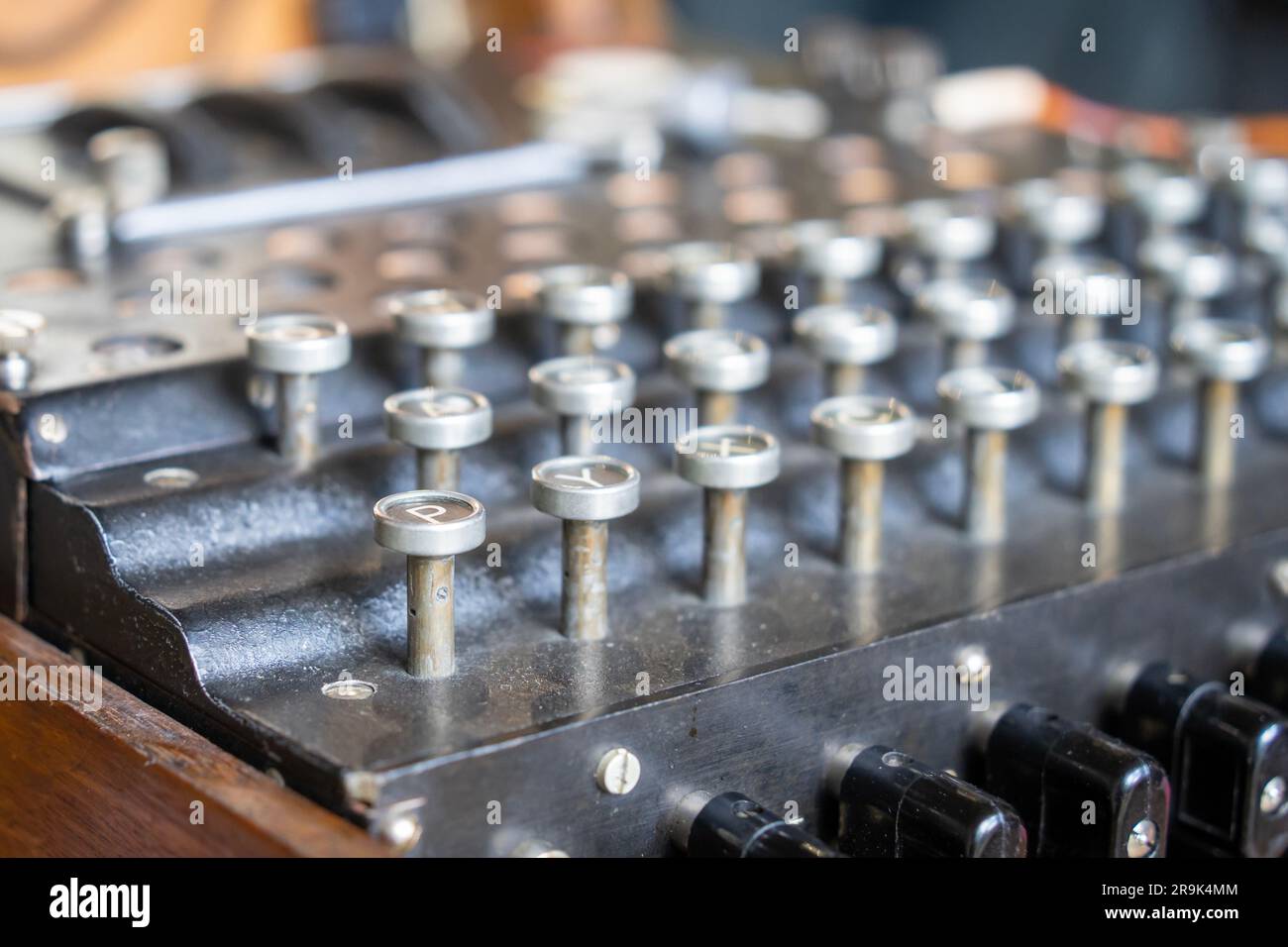 Enigma, the German cipher machine created for sending messages during ...
