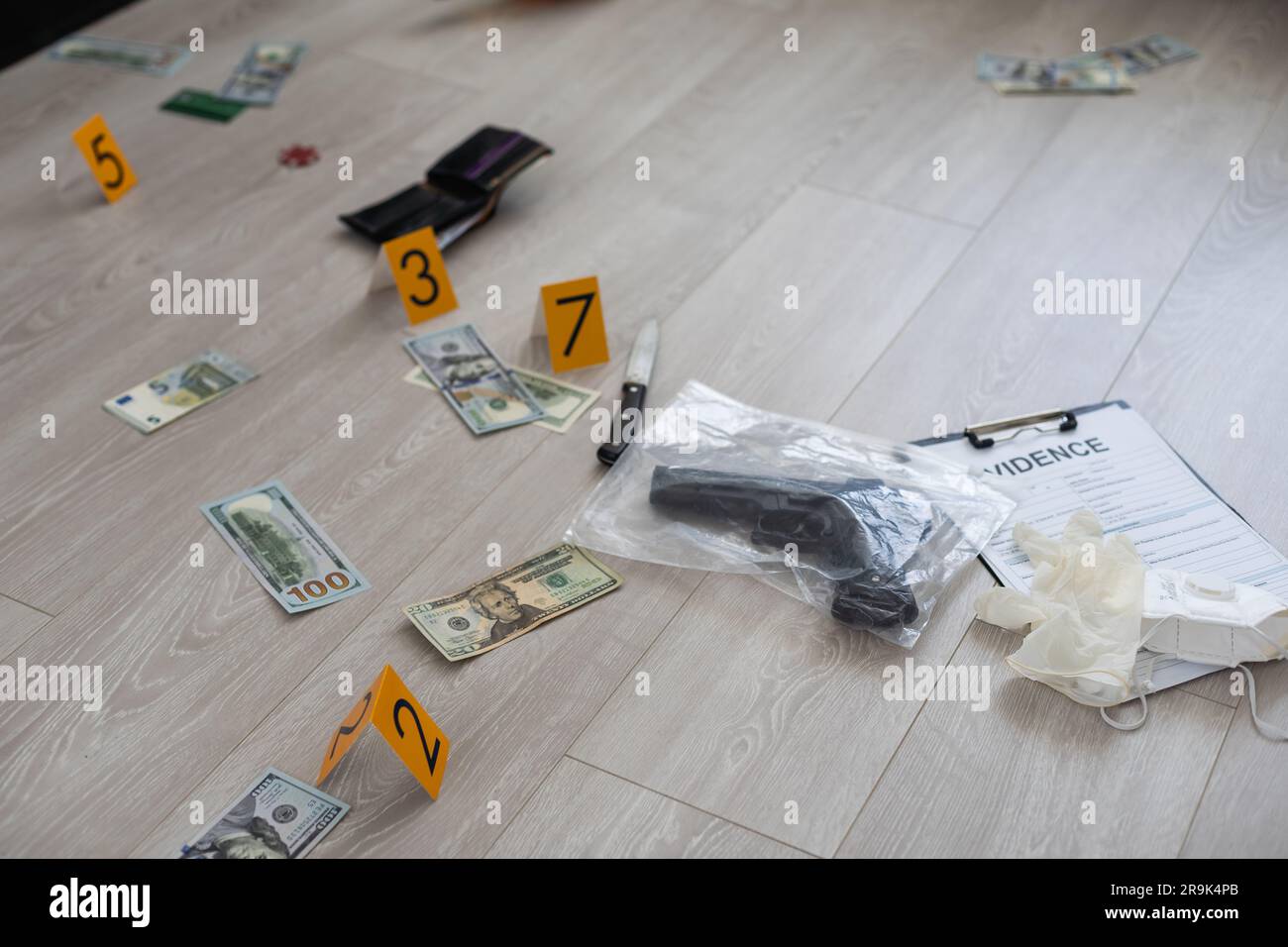 Shell casing marker evidence hi-res stock photography and images - Alamy