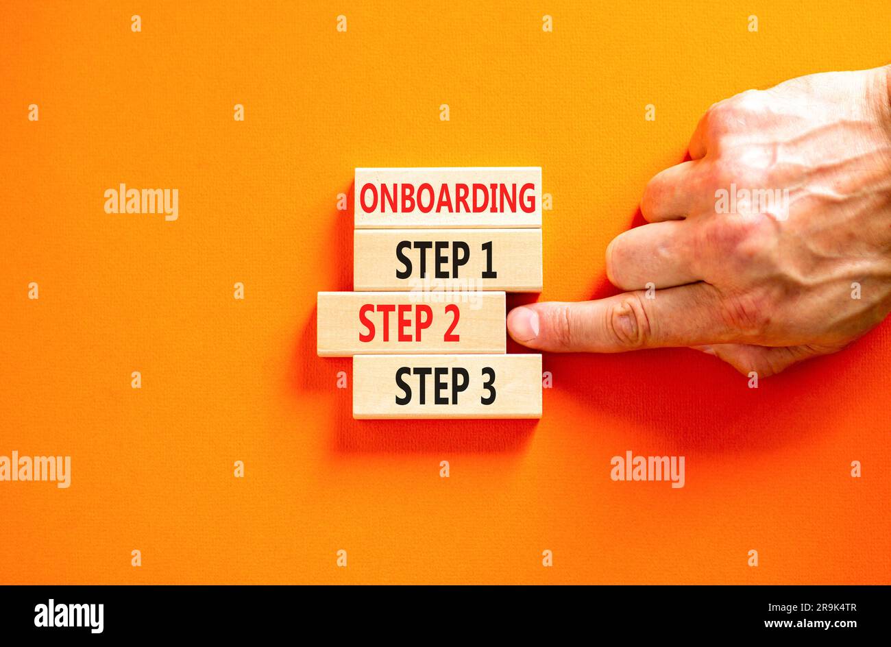Time to step 2 onboarding symbol. Concept words Onboarding step 2 on ...