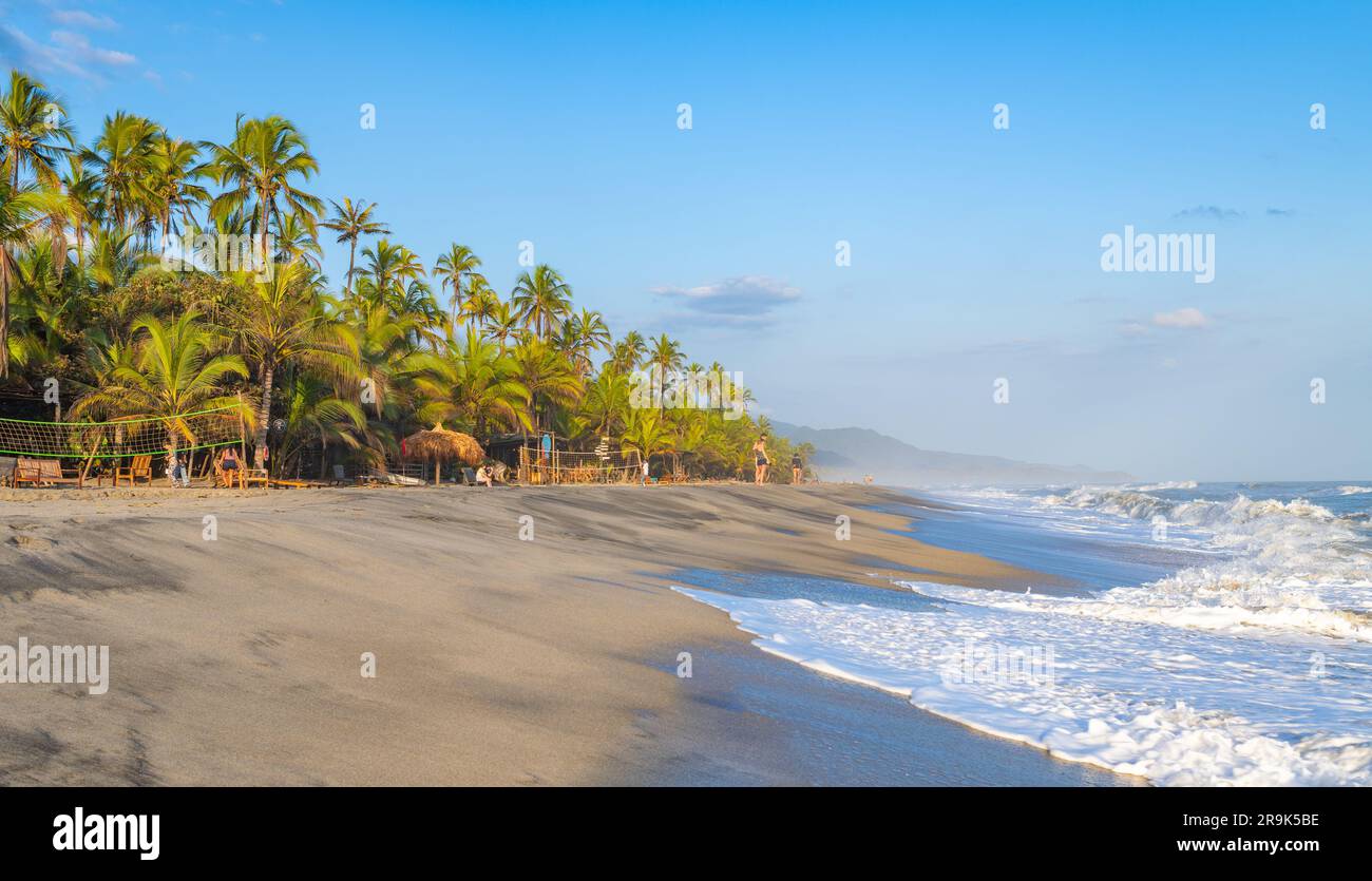 Gorgeous Caribbean beach. Costeno beach on the Caribbean coast of ...