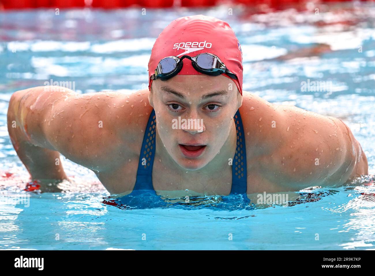 Kathleen Dawson of Great Britain looks on after compete in the 100m ...