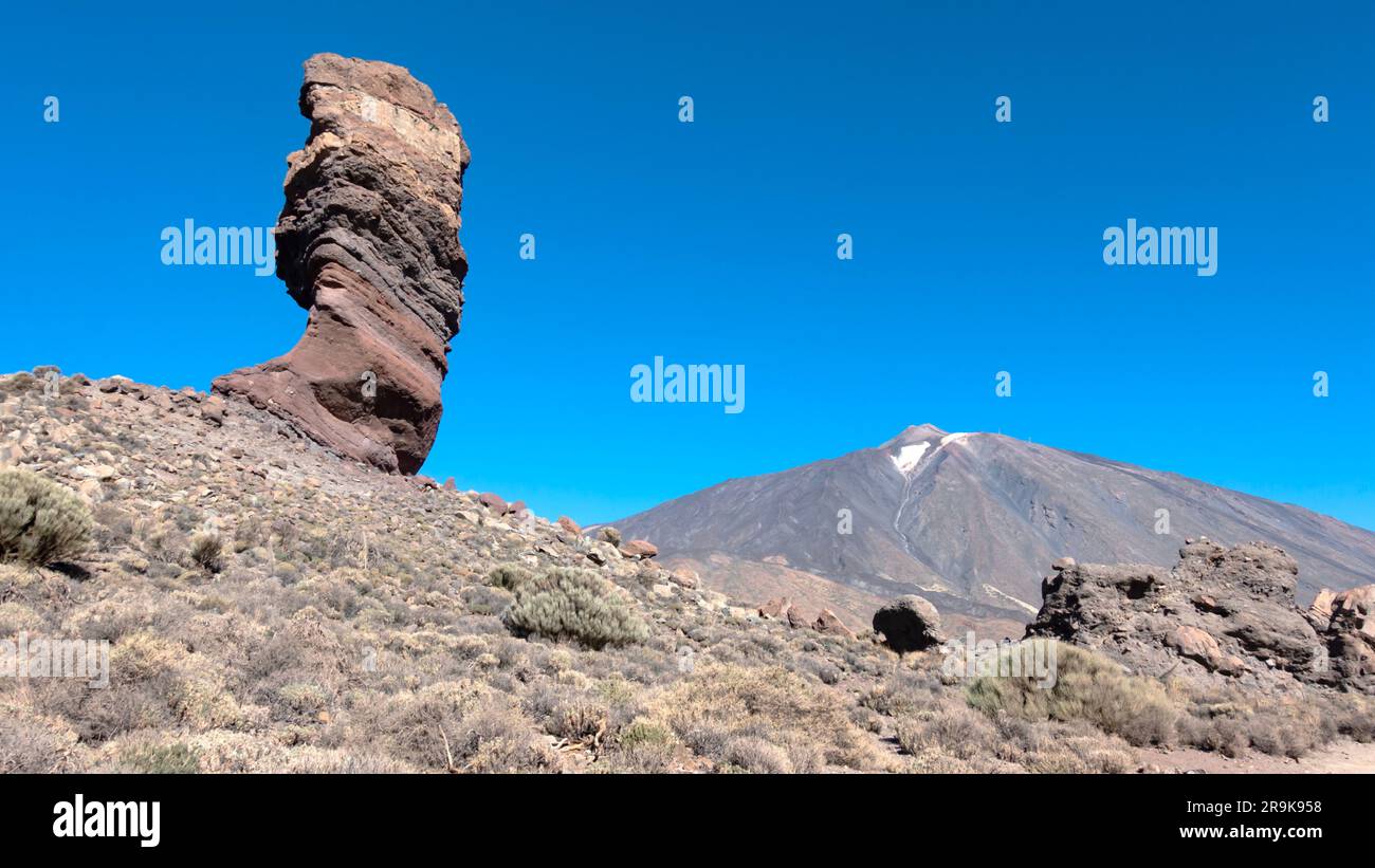 Mount teide landscape in Tenerife, Canary Islands, Spain Stock Photo ...