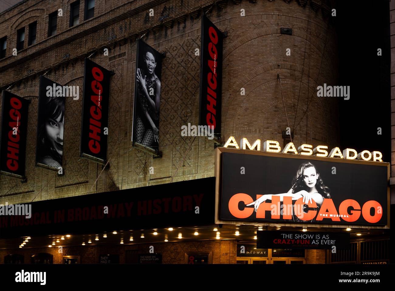 Chicago the musical at the Ambassador theater on Broadway in Manhattan ...