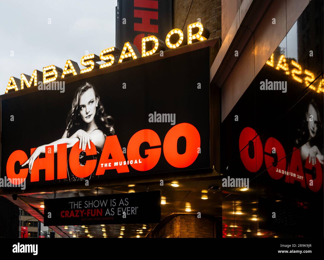Chicago the musical at the Ambassador theater on Broadway in Manhattan ... Chicago the musical at the Ambassador theater on Broadway in Manhattan ...
