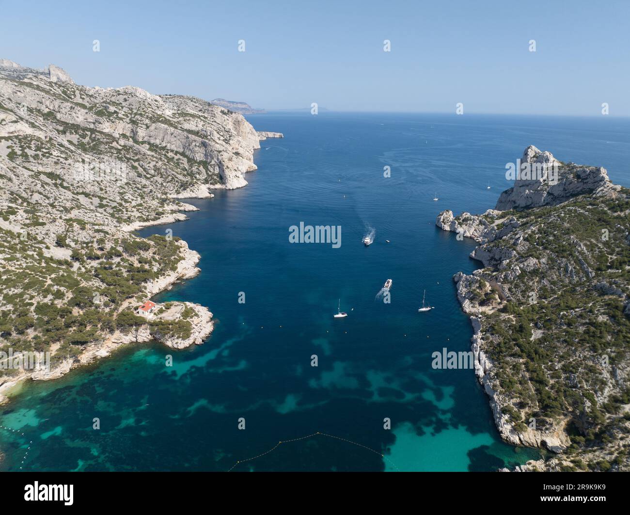 Aerial drone photo calanques cliffs hi-res stock photography and images ...