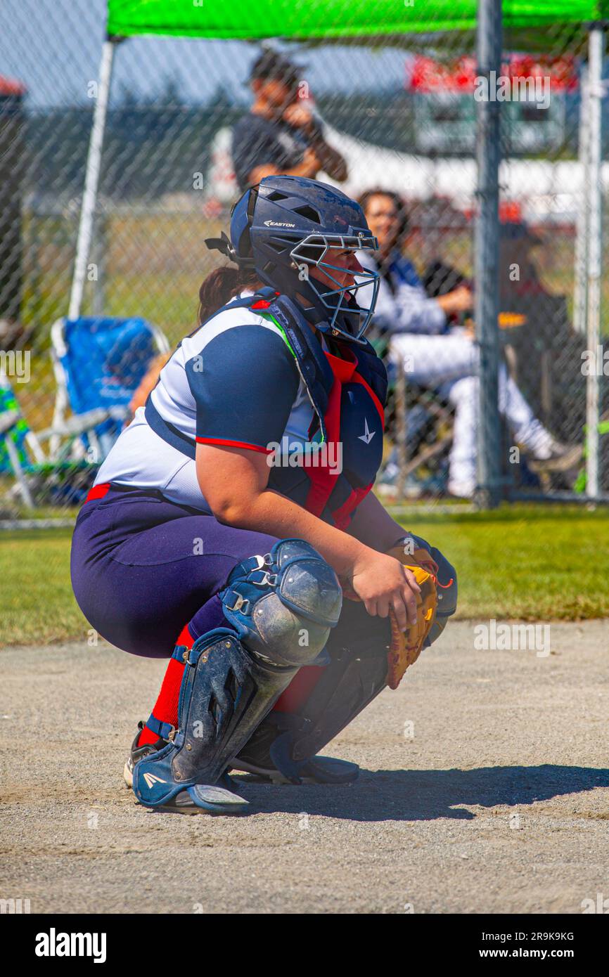 Female catcher hi-res stock photography and images - Alamy
