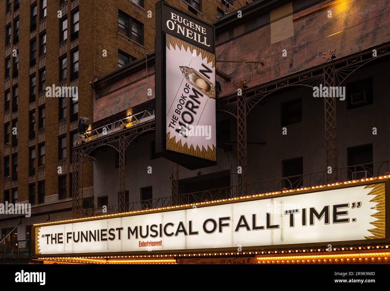 The Book of Mormon musical at the Eugene O'Neill theatre on Broadway in ...