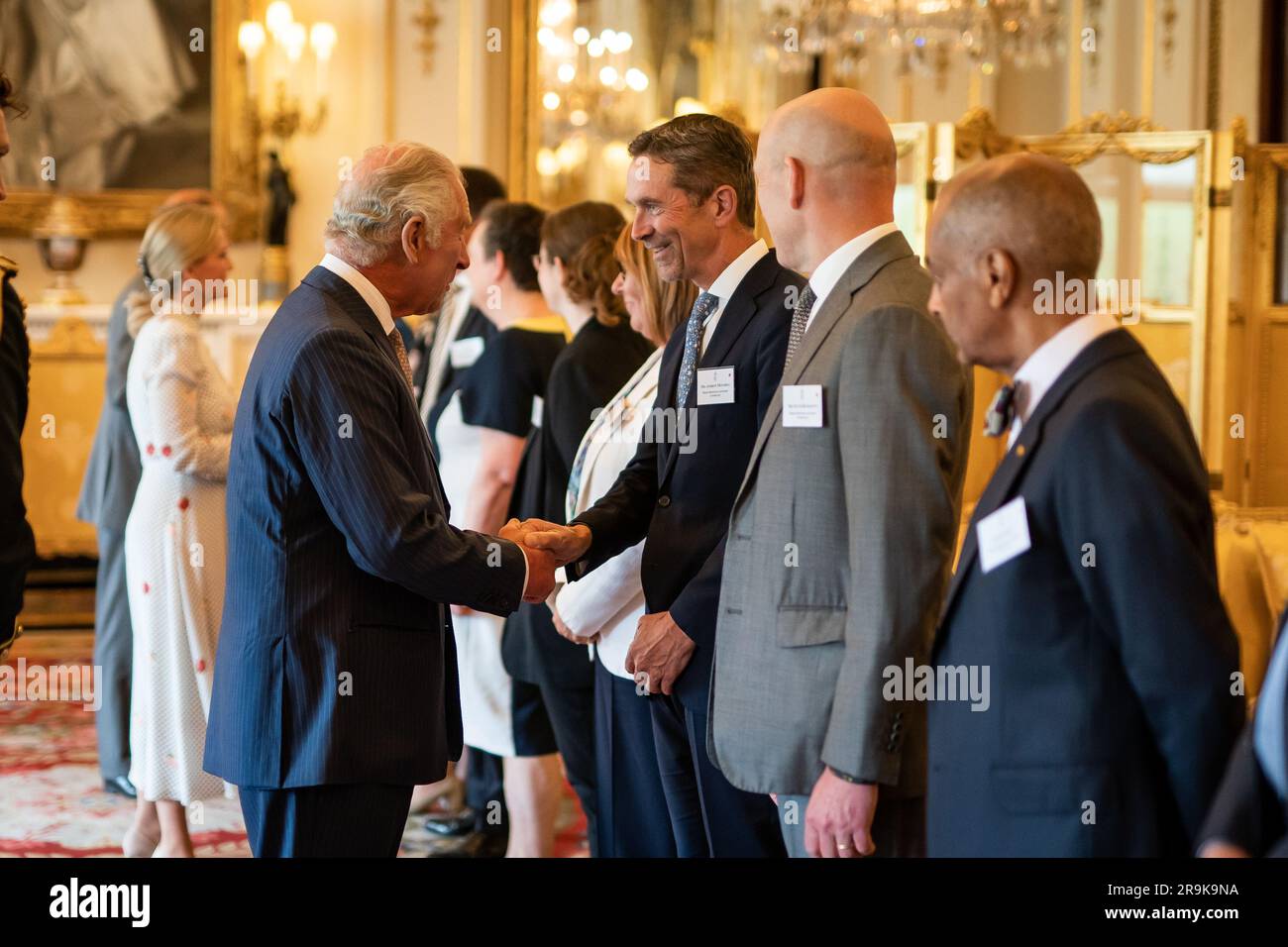 King Charles III during a reception for recipients of The King's Award ...