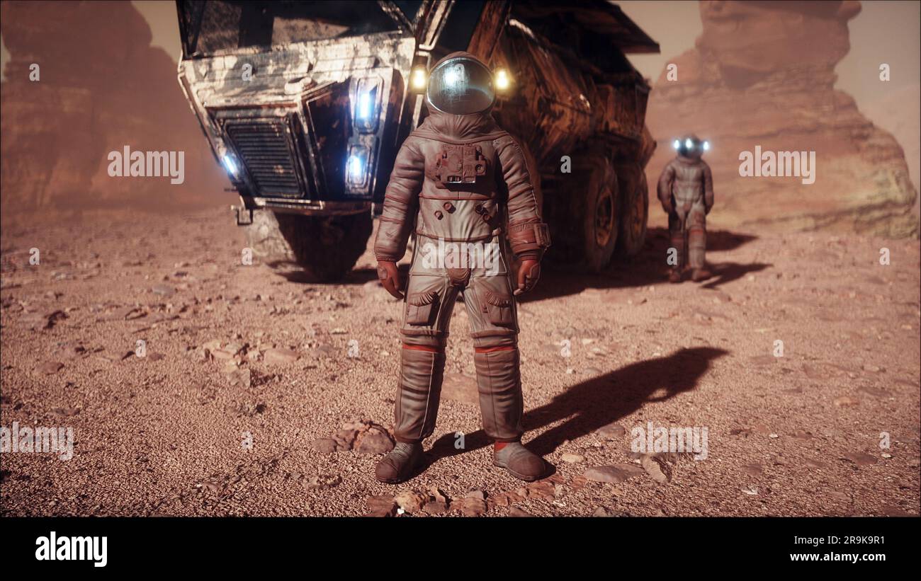 Mars expedition transport rover base hi-res stock photography and ...