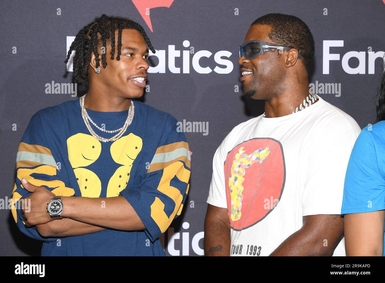 New York, USA. 27th June, 2023. (L-R) Lil' Baby and A$AP Ferg attend ...