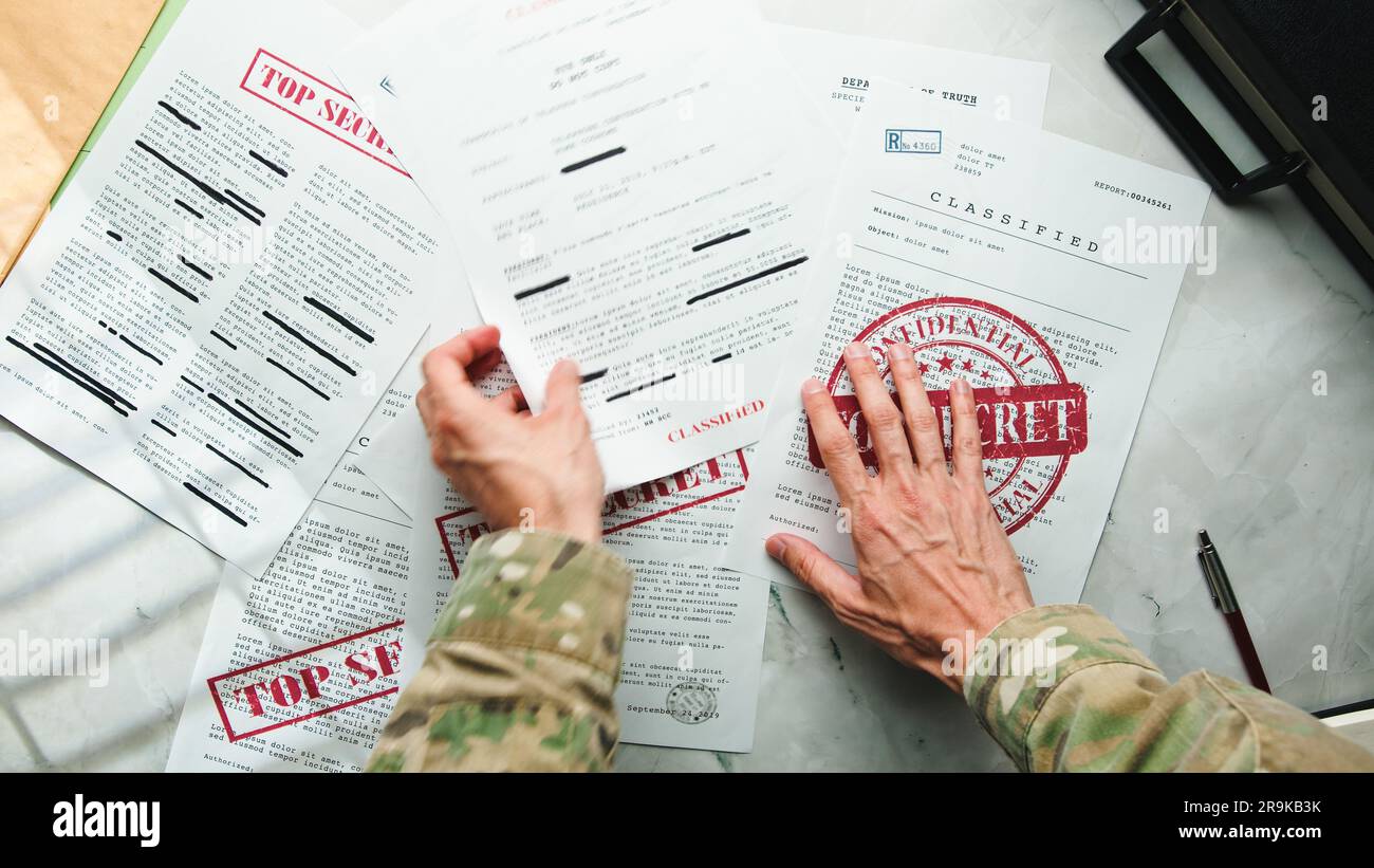 Army classified document hi-res stock photography and images - Alamy