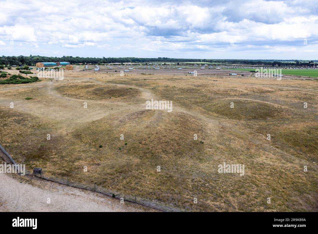 Viking ship burial at Sutton Hoo Stock Photo - Alamy