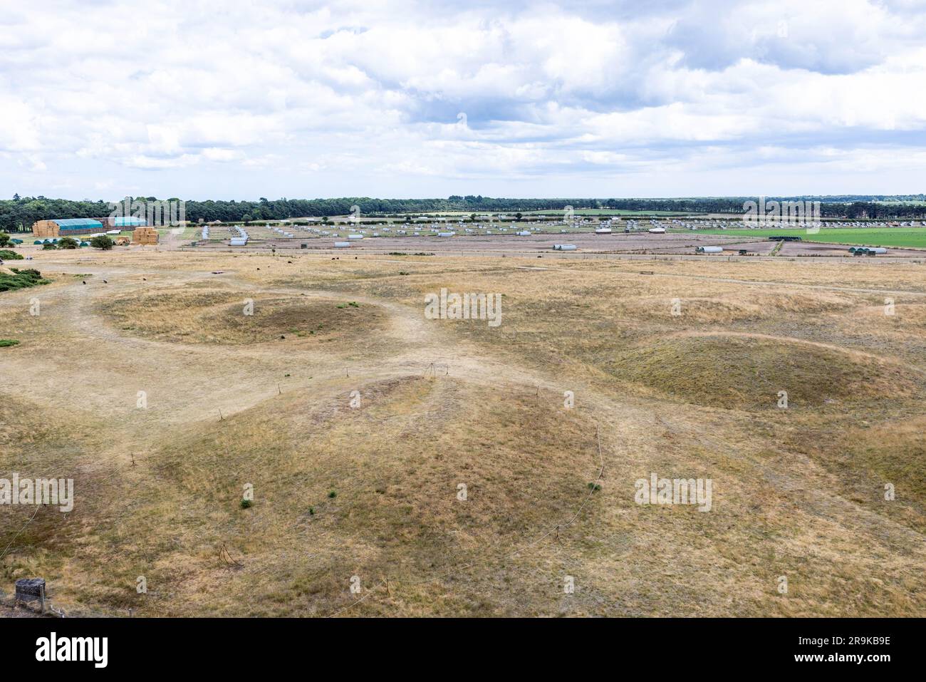 Viking ship burial at Sutton Hoo Stock Photo - Alamy