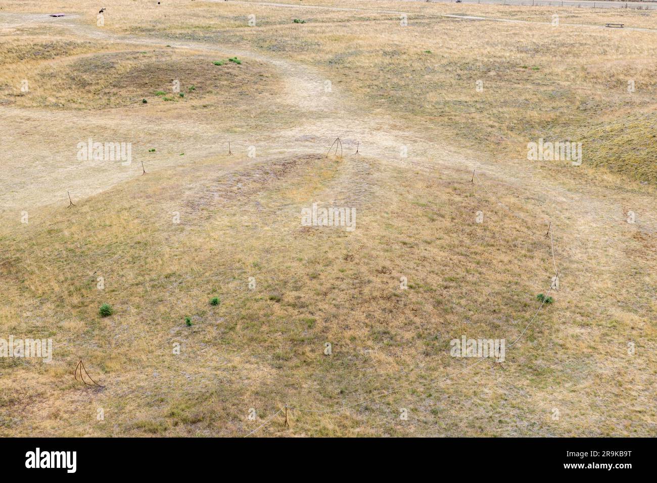 Viking ship burial at Sutton Hoo Stock Photo - Alamy