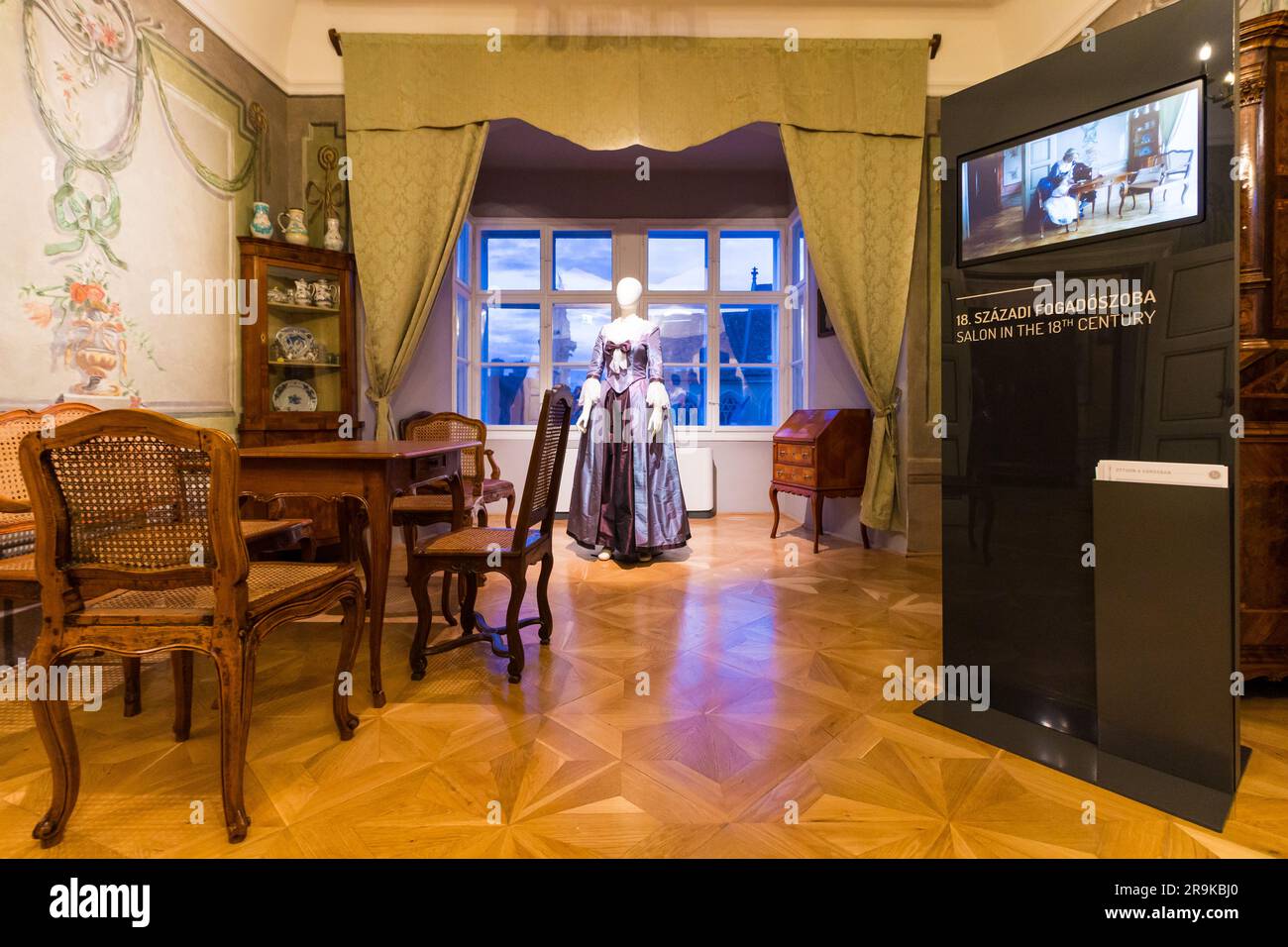 18th century salon in 'Muzeumnegyed' (Museum Quarter) on day of Museums ...