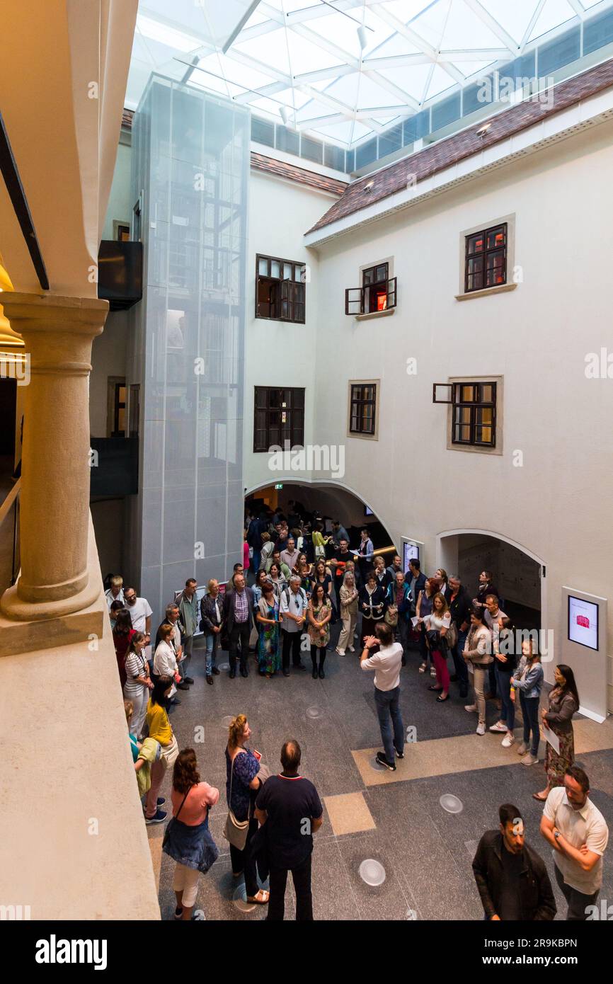 Imre Toth, director of 'Muzeumnegyed' (Museum Quarter) speaks to ...