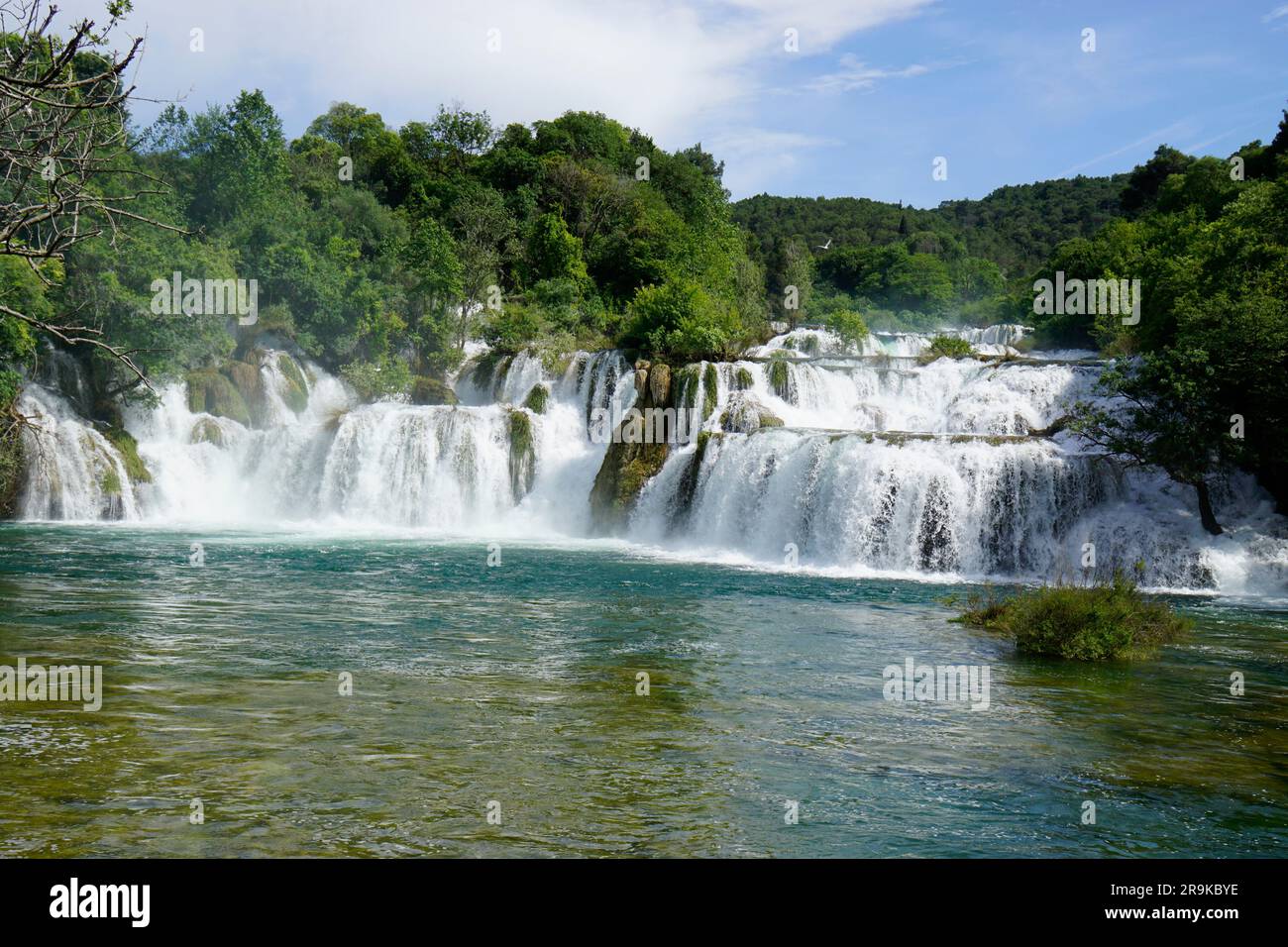 scenic waterfall in krka national oark in croatia Stock Photo - Alamy